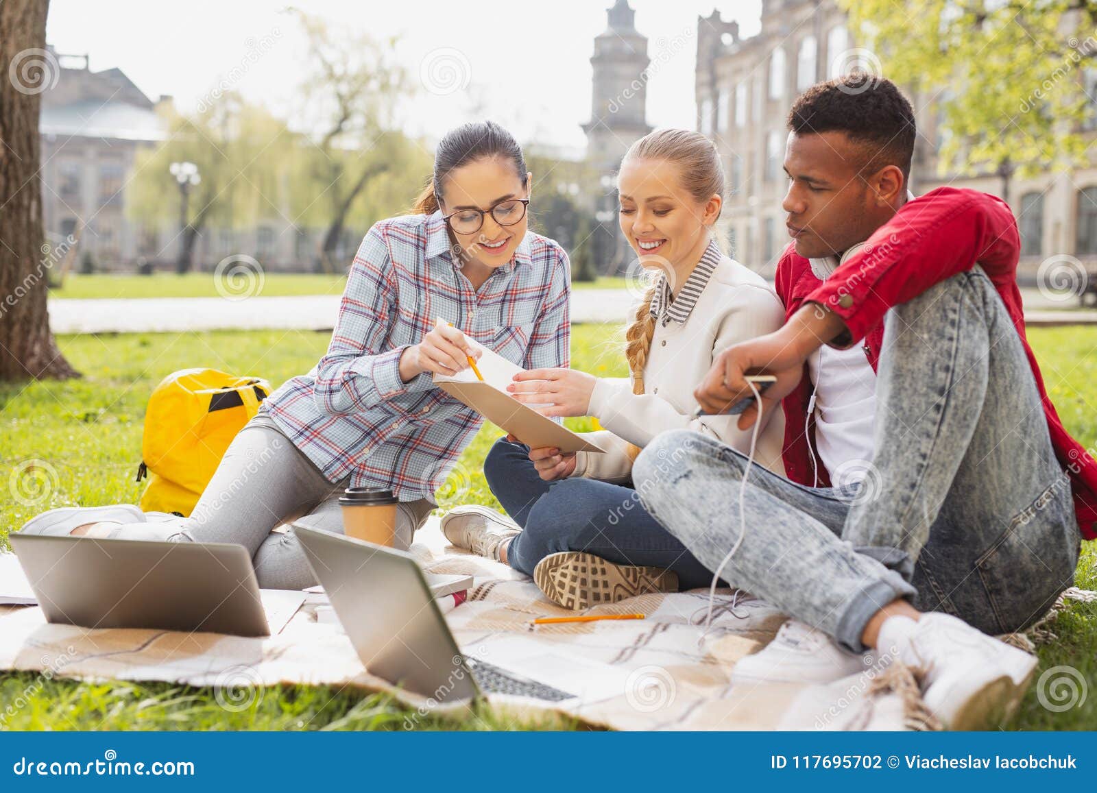 Participants of Exchange Program Studying Together Stock Photo - Image ...