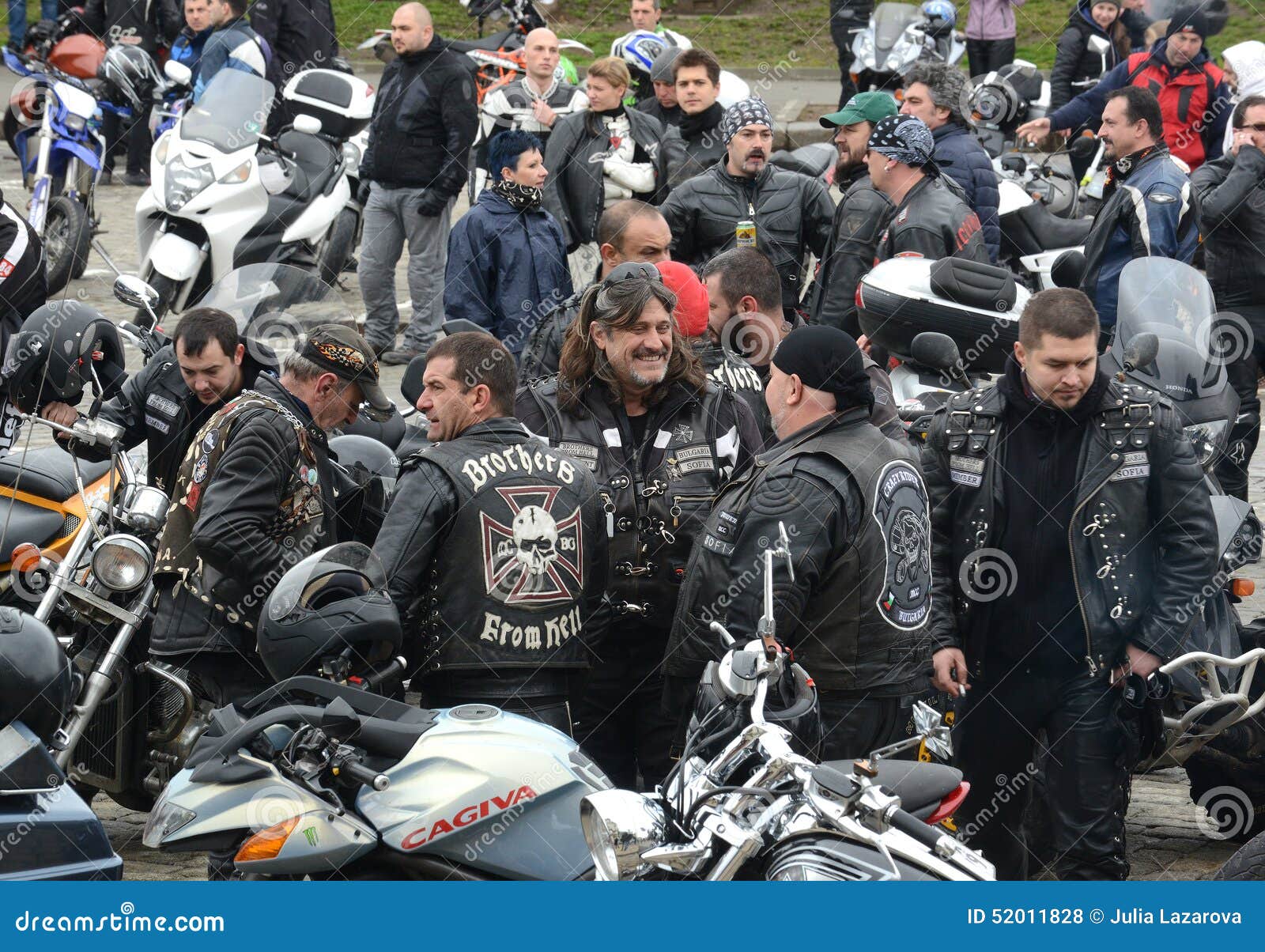 Participants in the Motorcycle Procession on 28 March 2015, Sofia ...