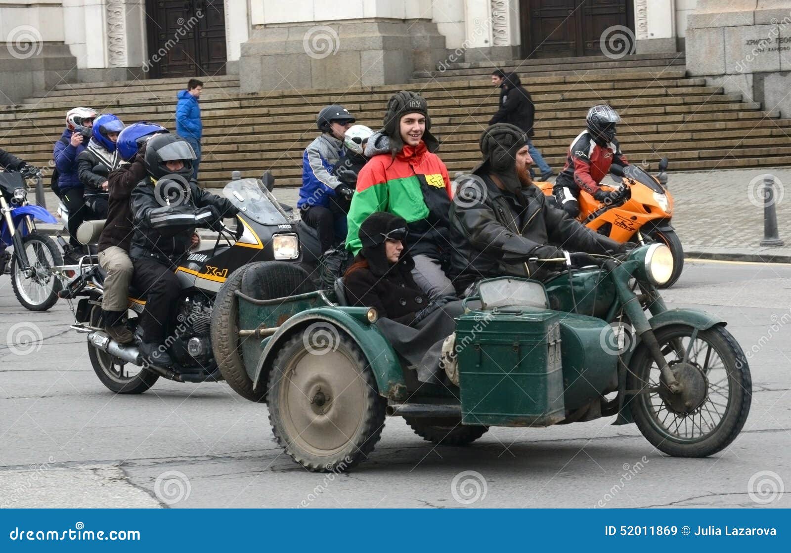 Participants in the Motorcycle Procession on 28 March 2015, Sofia ...