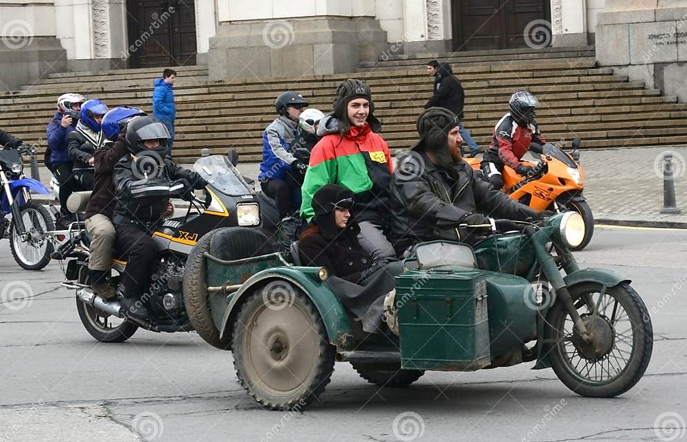 Participants in the Motorcycle Procession on 28 March 2015, Sofia ...