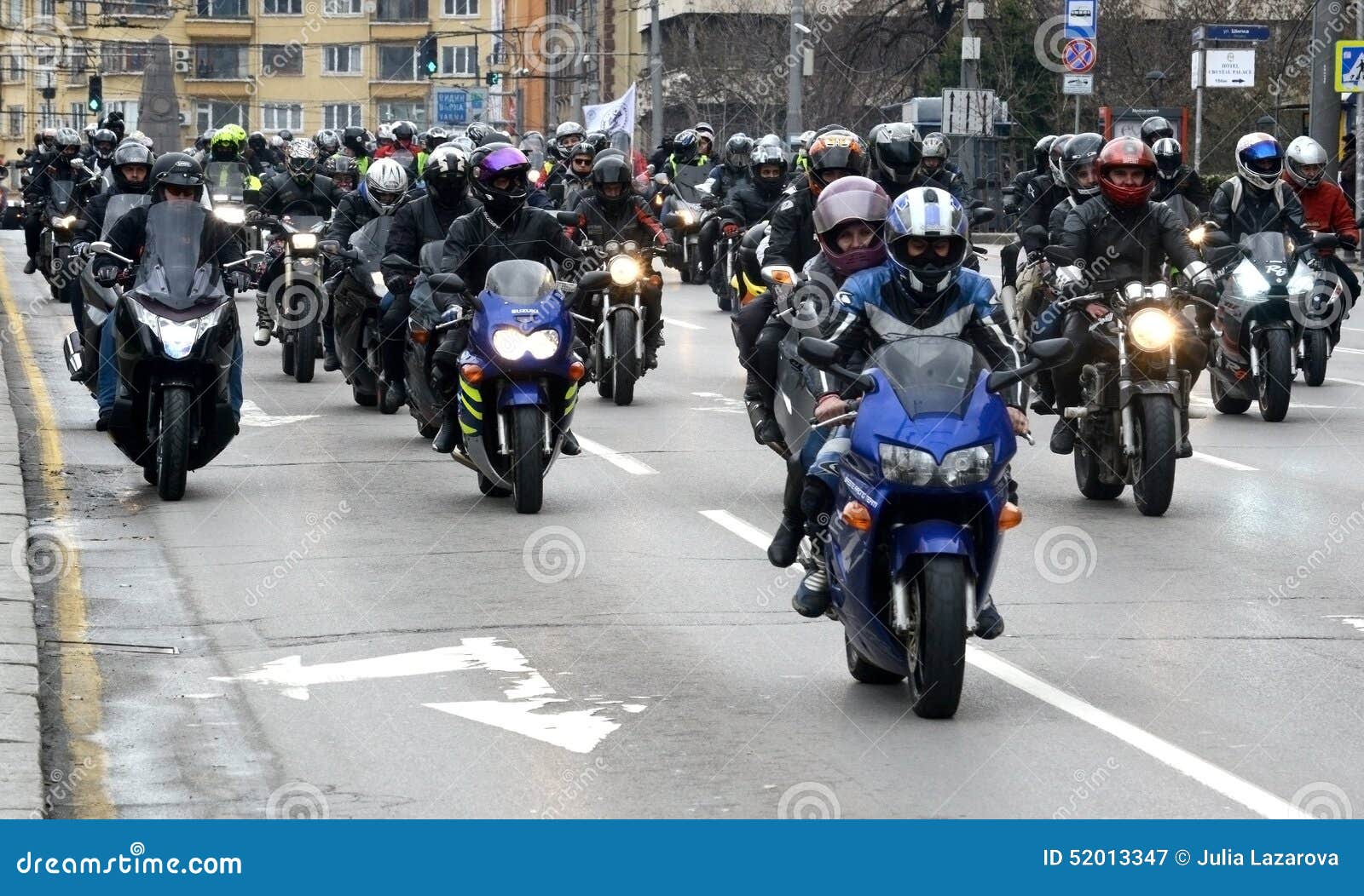 Participants in the Motorcycle Procession on 28 March 2015, Sofia ...