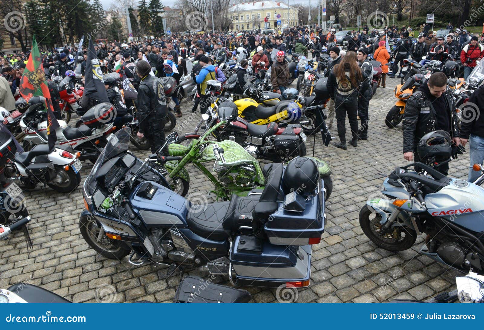 Participants in the Motorcycle Procession on 28 March 2015, Sofia ...
