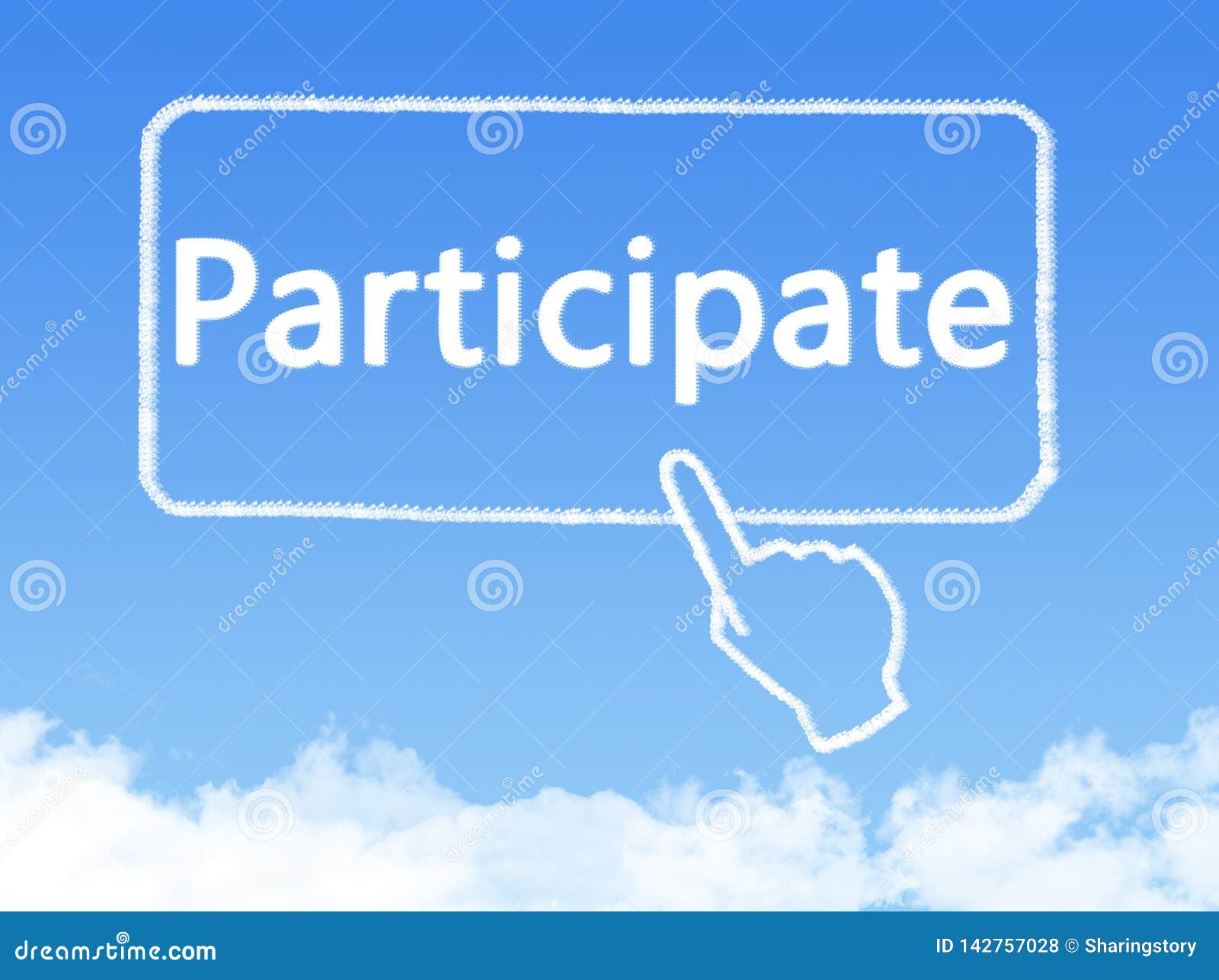 Participate Message Cloud Shape Stock Image | CartoonDealer.com #142757101