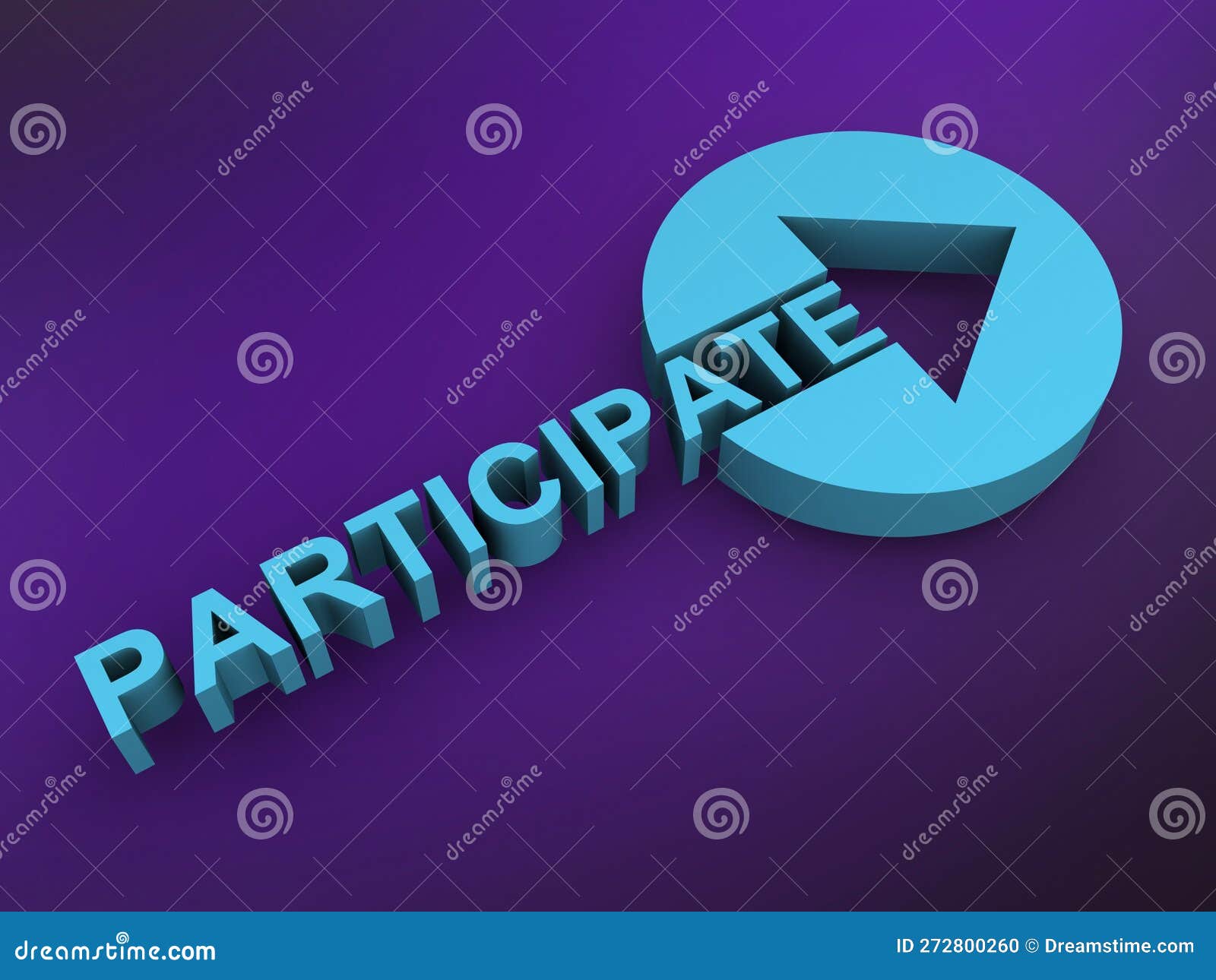Participate word on purple stock illustration. Illustration of brand ...