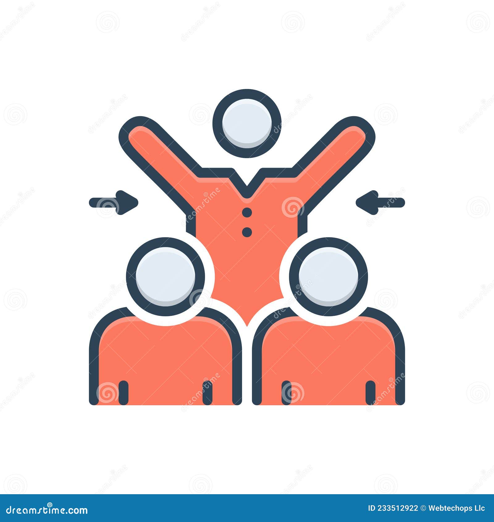 Color Illustration Icon for Participated, Collaboration and Team Stock ...