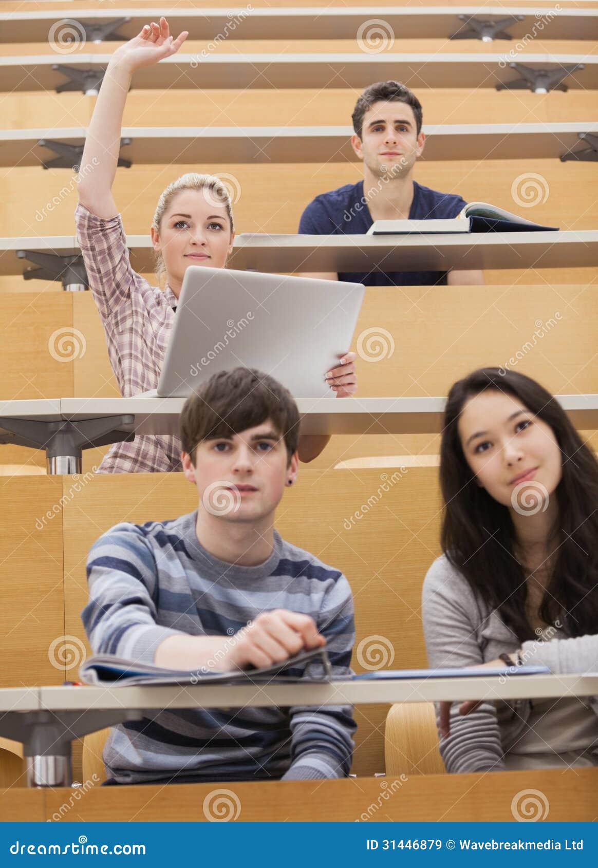Participating Students in a Lecture Hall Stock Image - Image of fair ...