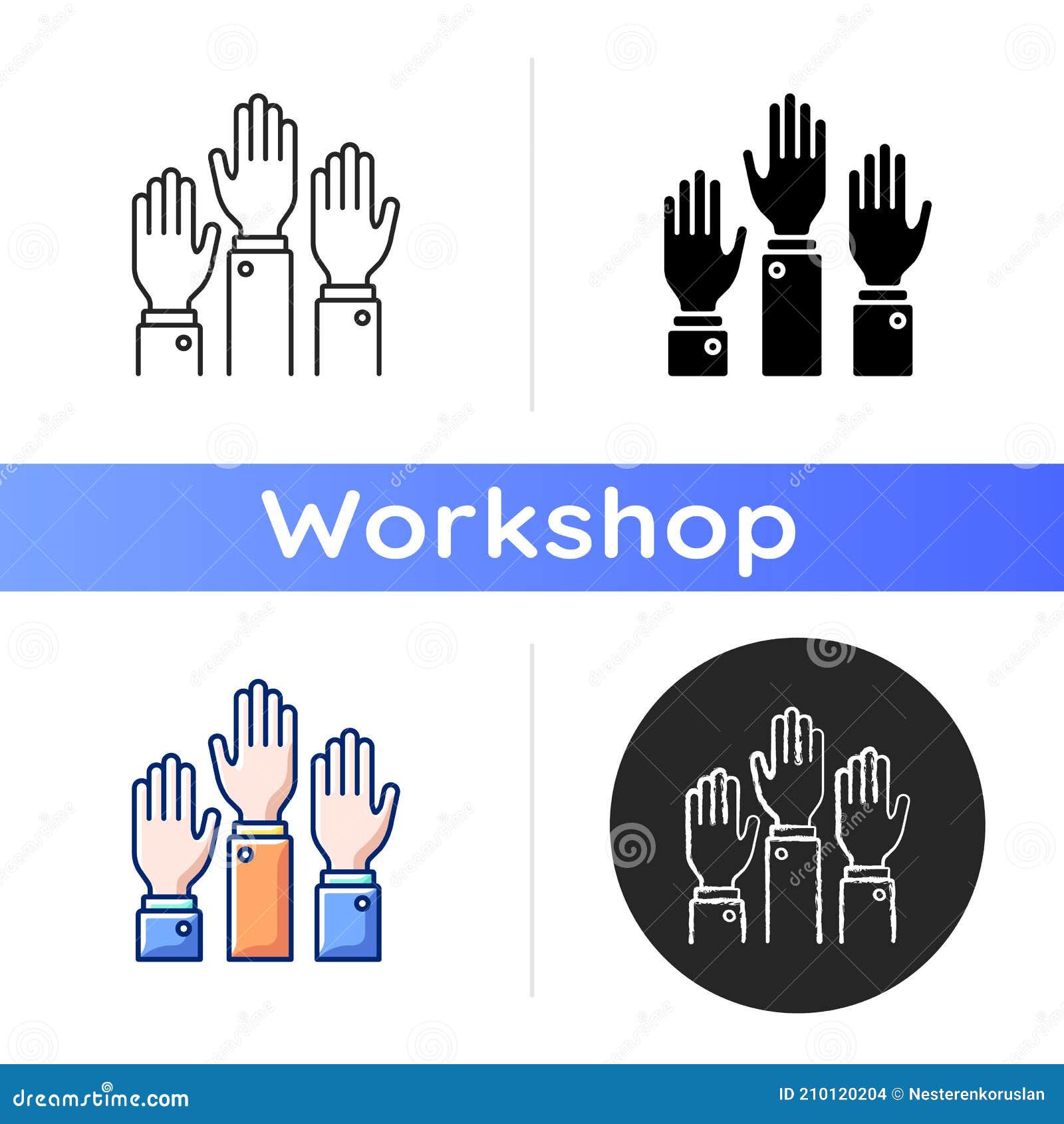 Participation icon stock vector. Illustration of class - 210120204