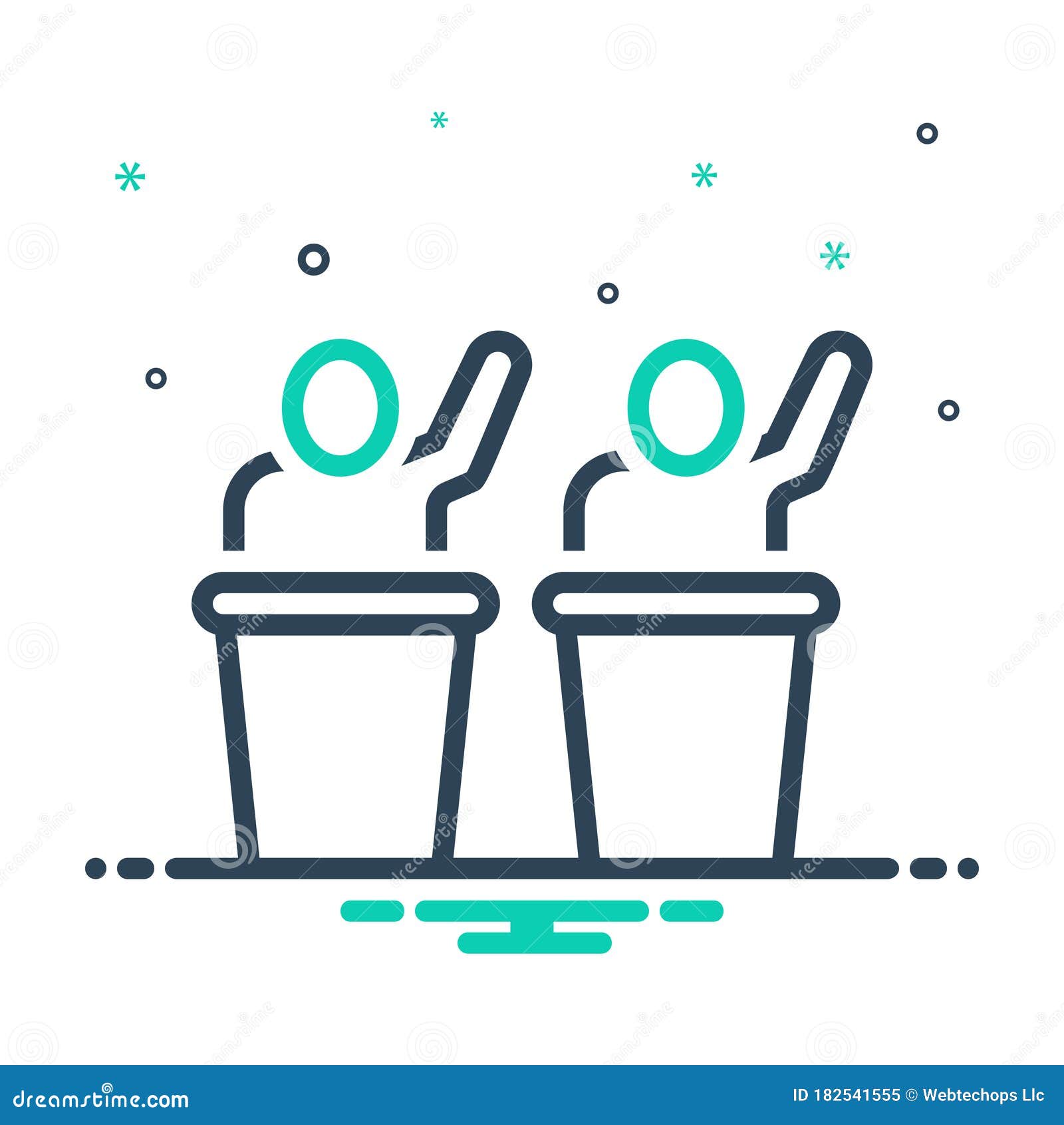 Mix Icon for Participation, Support and Debate Stock Vector ...