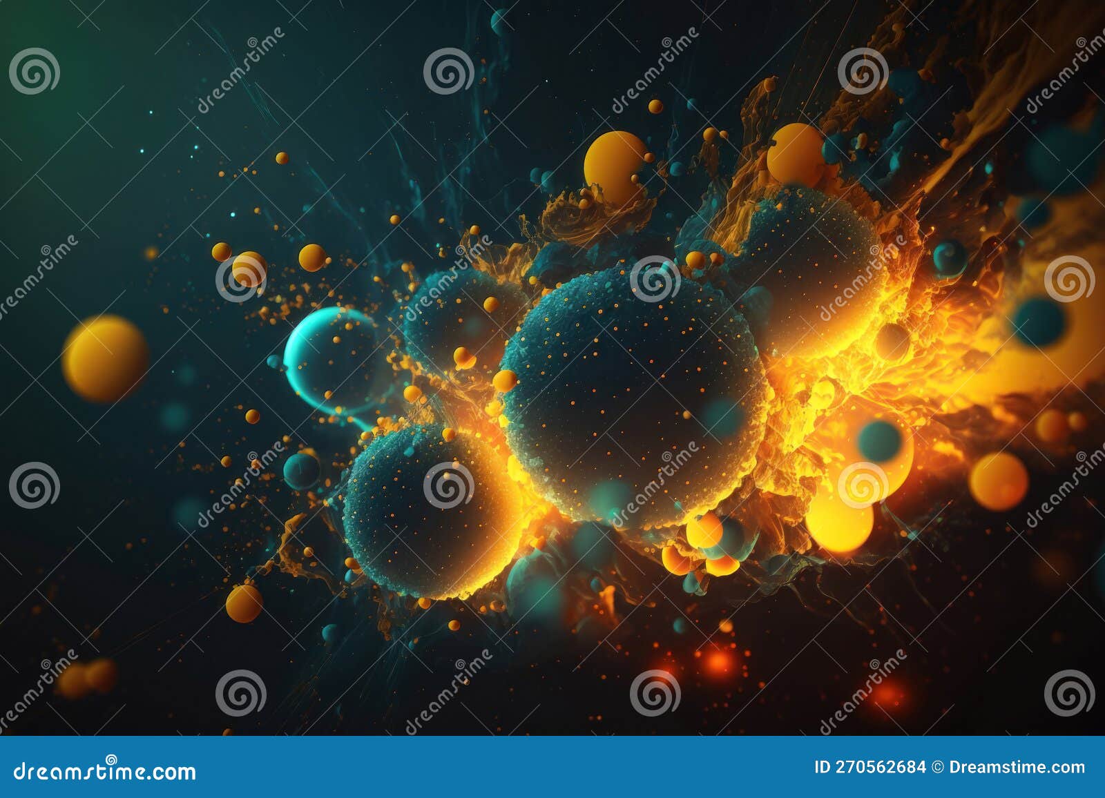 Particle Abstract Background Closeup. AI Generation Stock Illustration ...