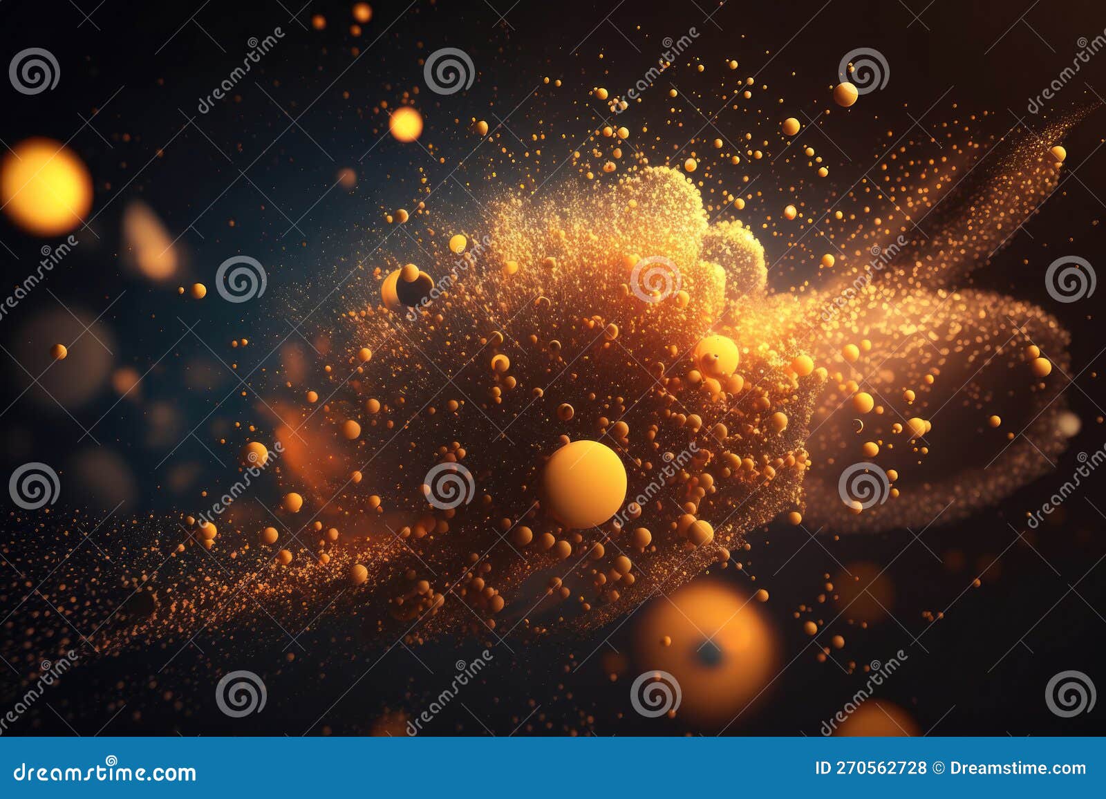 Particle Abstract Background Closeup. AI Generation Stock Photo - Image ...
