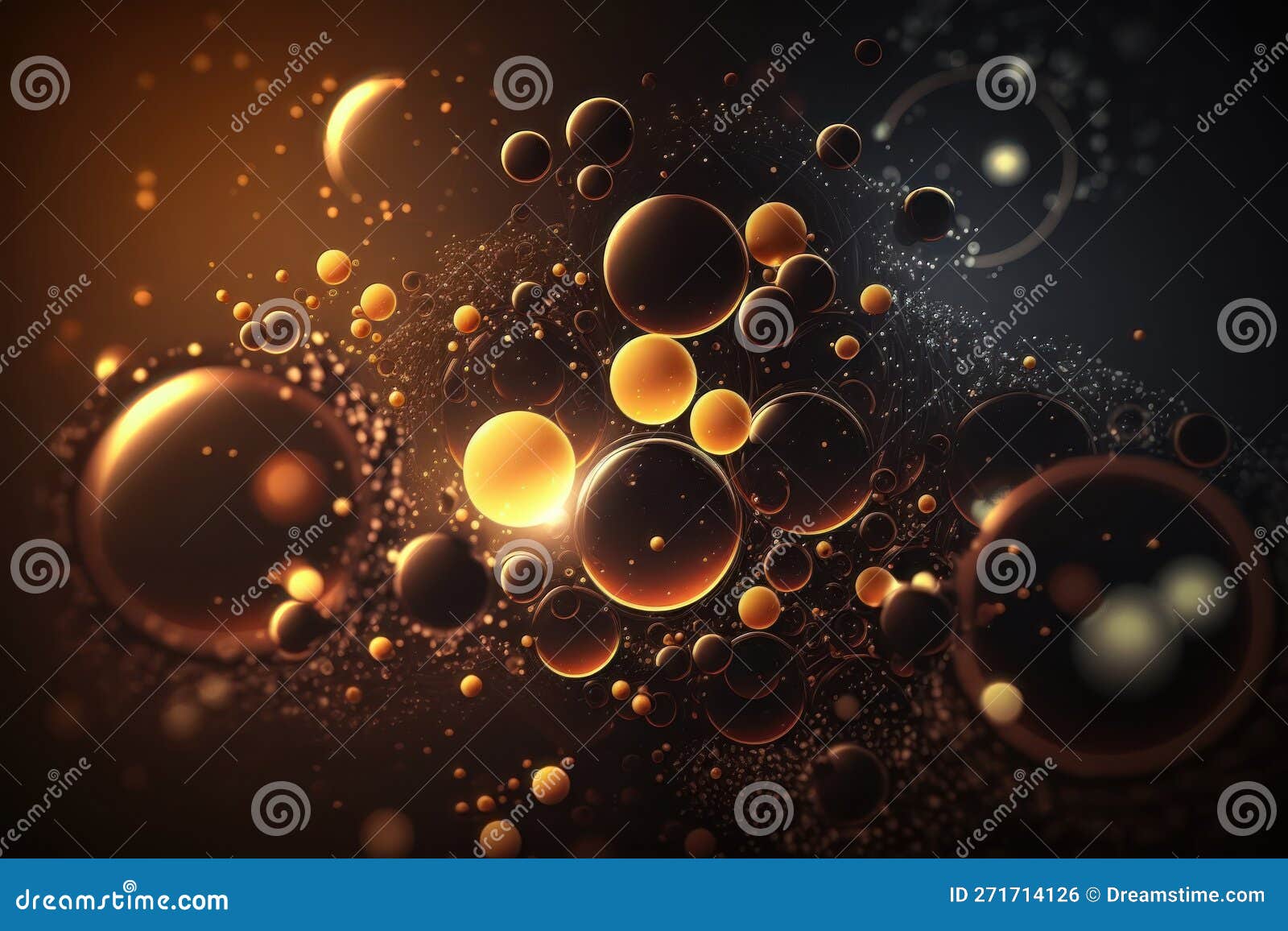 Particle Abstract Background Closeup. AI Generation Stock Illustration ...