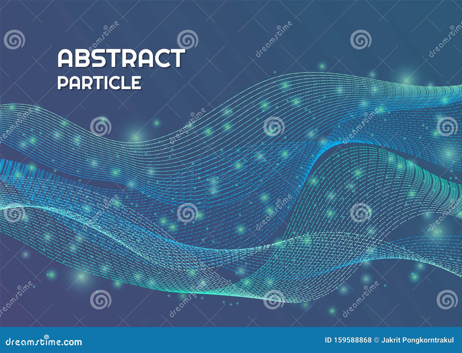 Particle Abstract Background Line Flow Complex Design with Light Shine ...