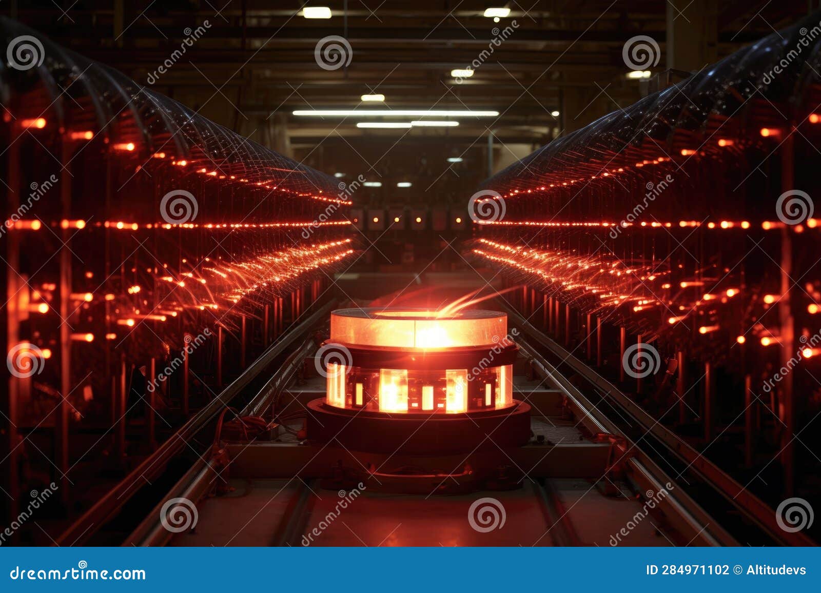 Particle Accelerators Beam Guidance System Stock Illustration ...