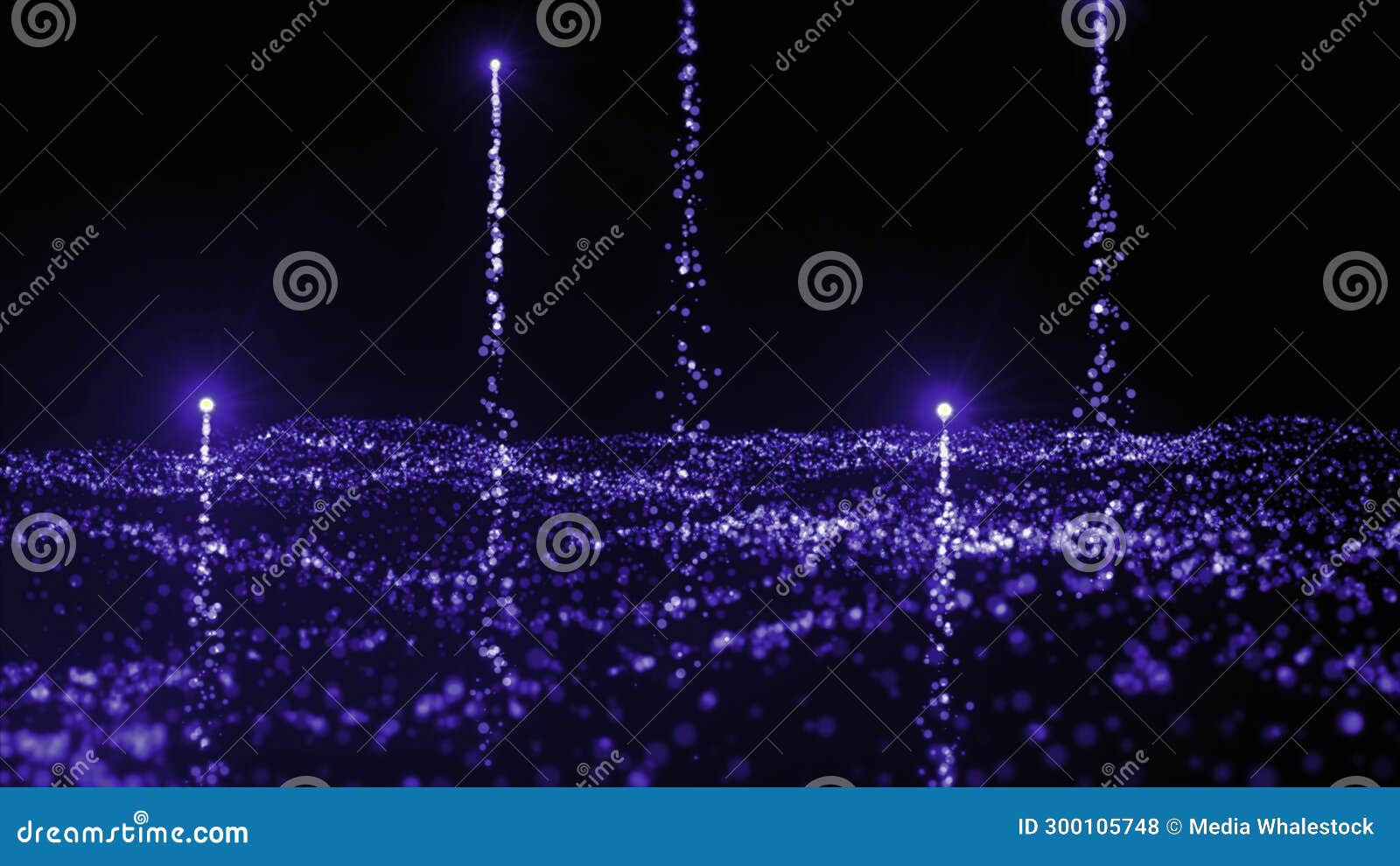 Particle Animation of Ocean with Wind and Waves. Motion Stock Photo ...