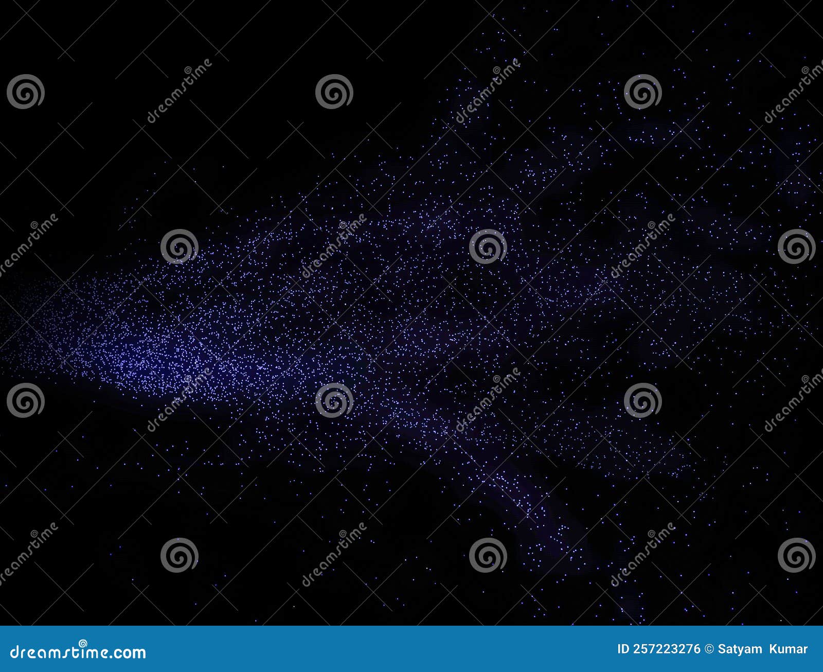 Particle Background Blue Background Dots and Galaxy Type BG Stock ...