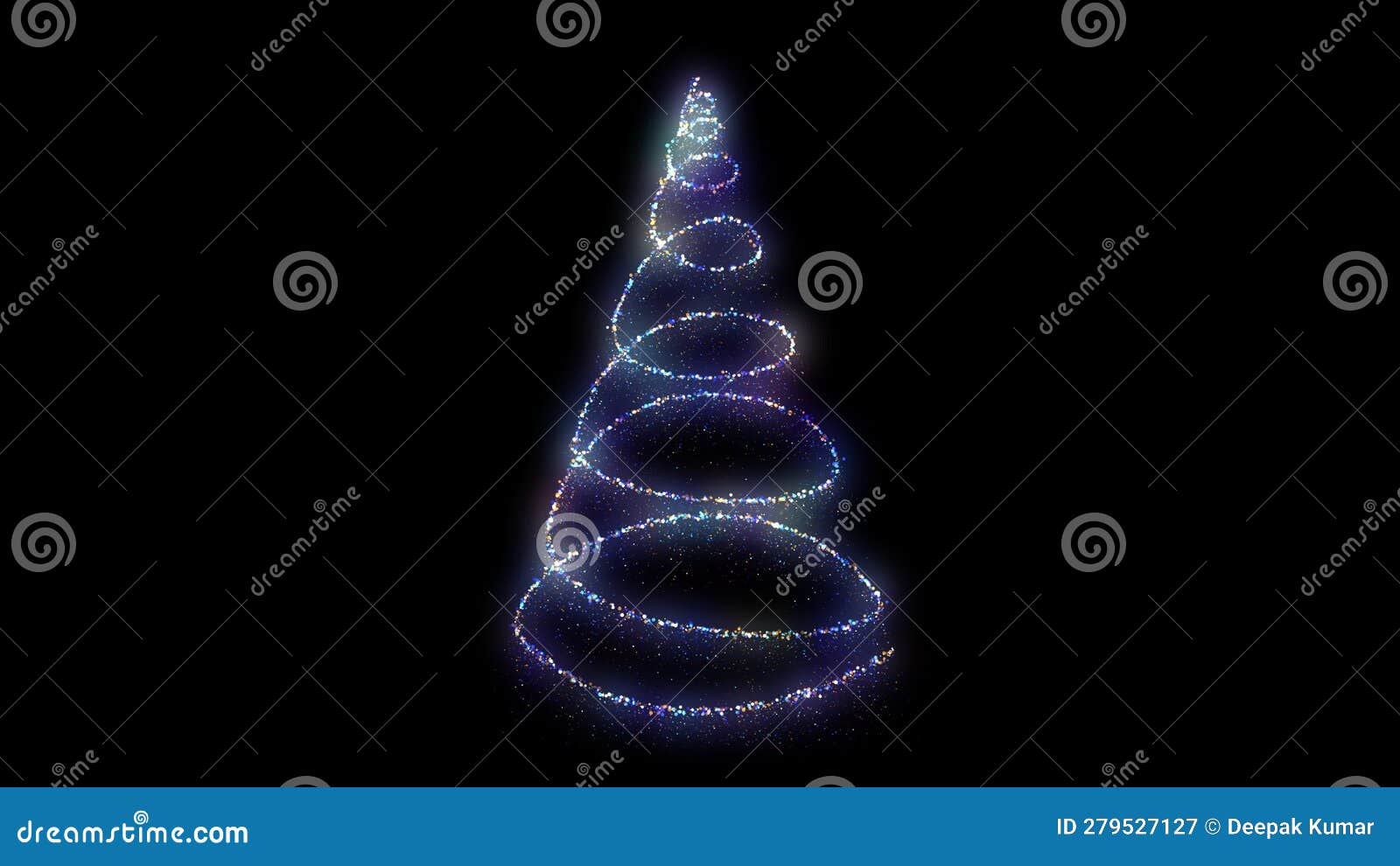 Particle Christmas Tree Animation Seamless Loop Stock Video - Video of ...