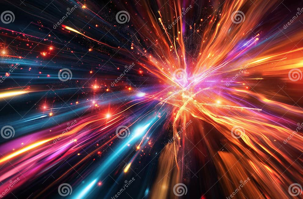 Particle Collision in Hadron Collider Stock Photo - Image of laboratory ...