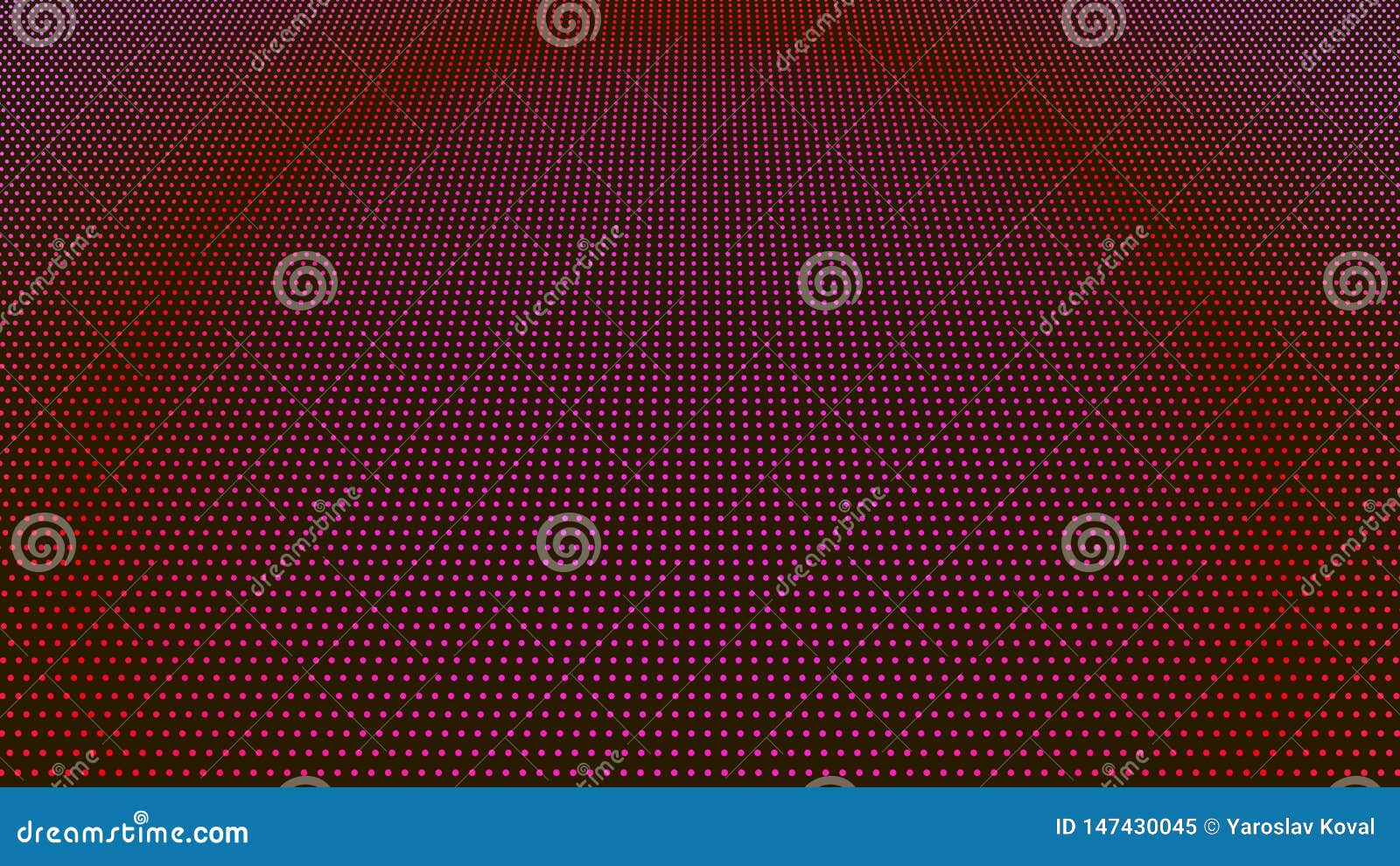 Particle 3D Wavy Ripple Effect. Color Grid Surface Stock Illustration ...
