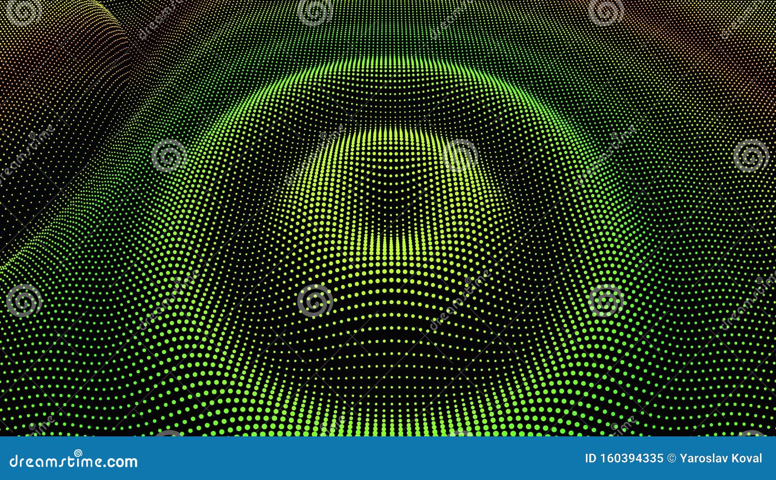 Wavy Ripple 3D Structure Psychedelic Seamless Pattern Vector Op Art ...