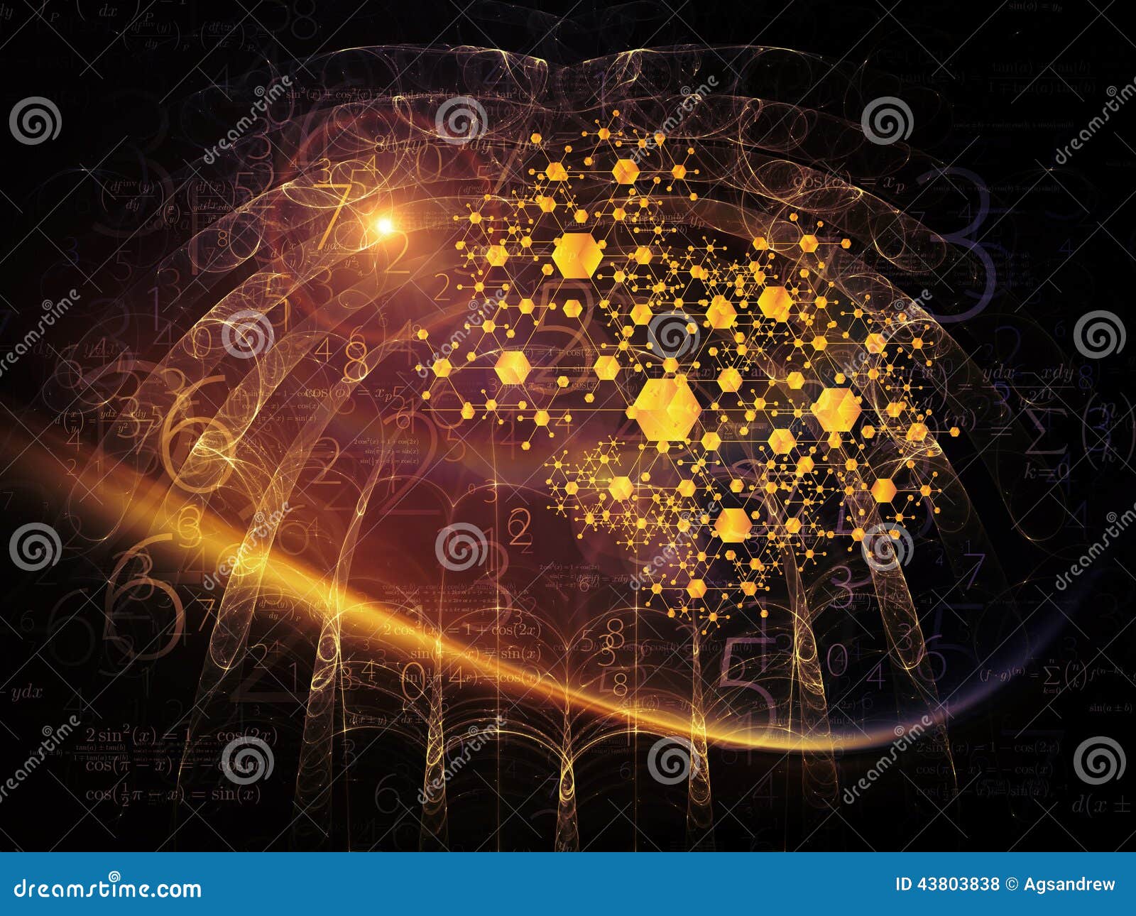 Particle Design stock illustration. Illustration of atom - 43803838