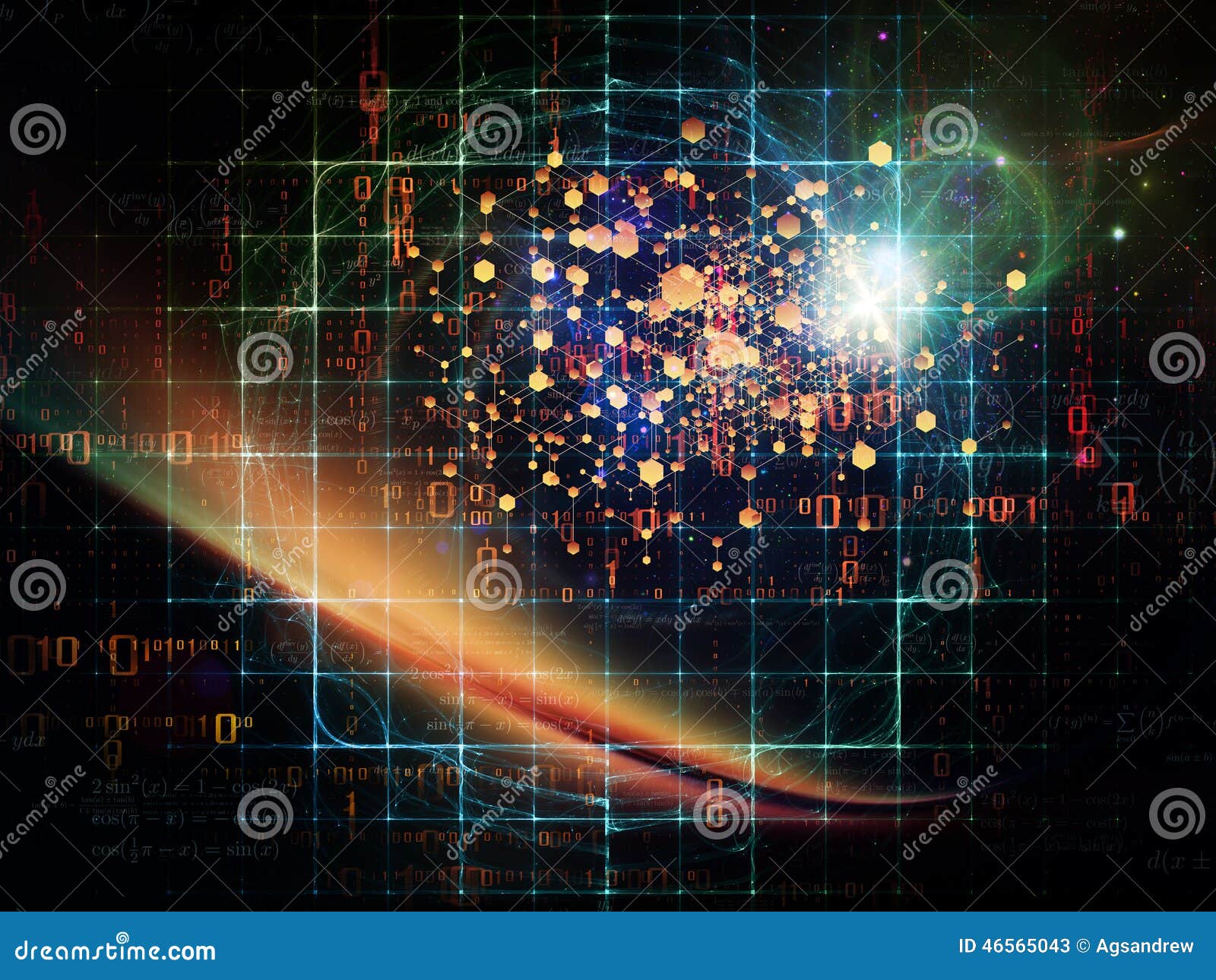 Particle Design stock illustration. Illustration of background - 46565043