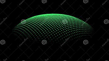 Particle Dimension Sound Wave. Part of Sphere Effect Polar Hill Globe ...