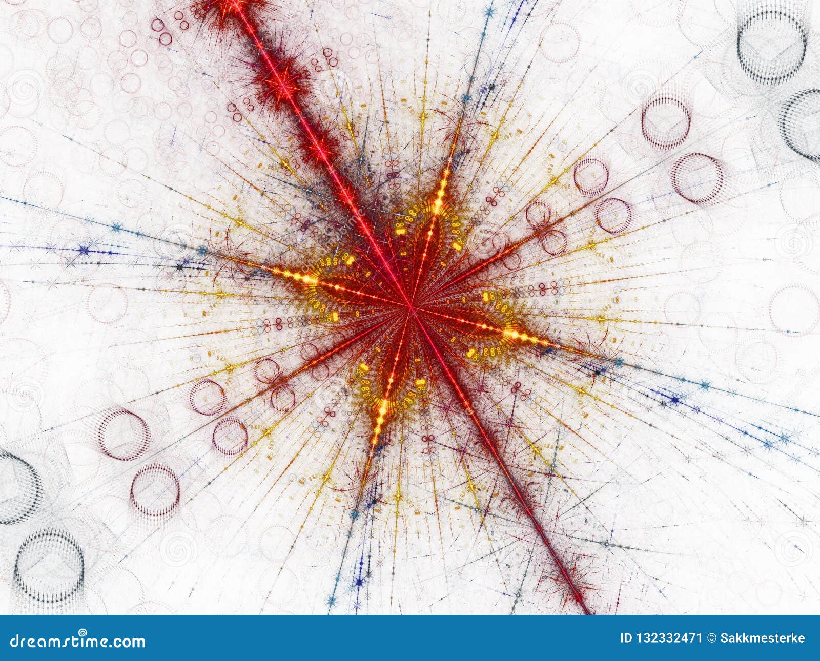 Particle Fission in Large Hadron Collider CERN Fractal Stock ...