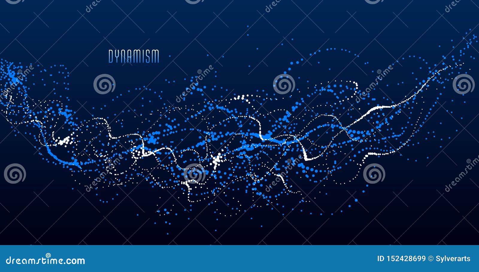 Particle Flow Array Colorful Vector Abstract Background Life Forms Bio