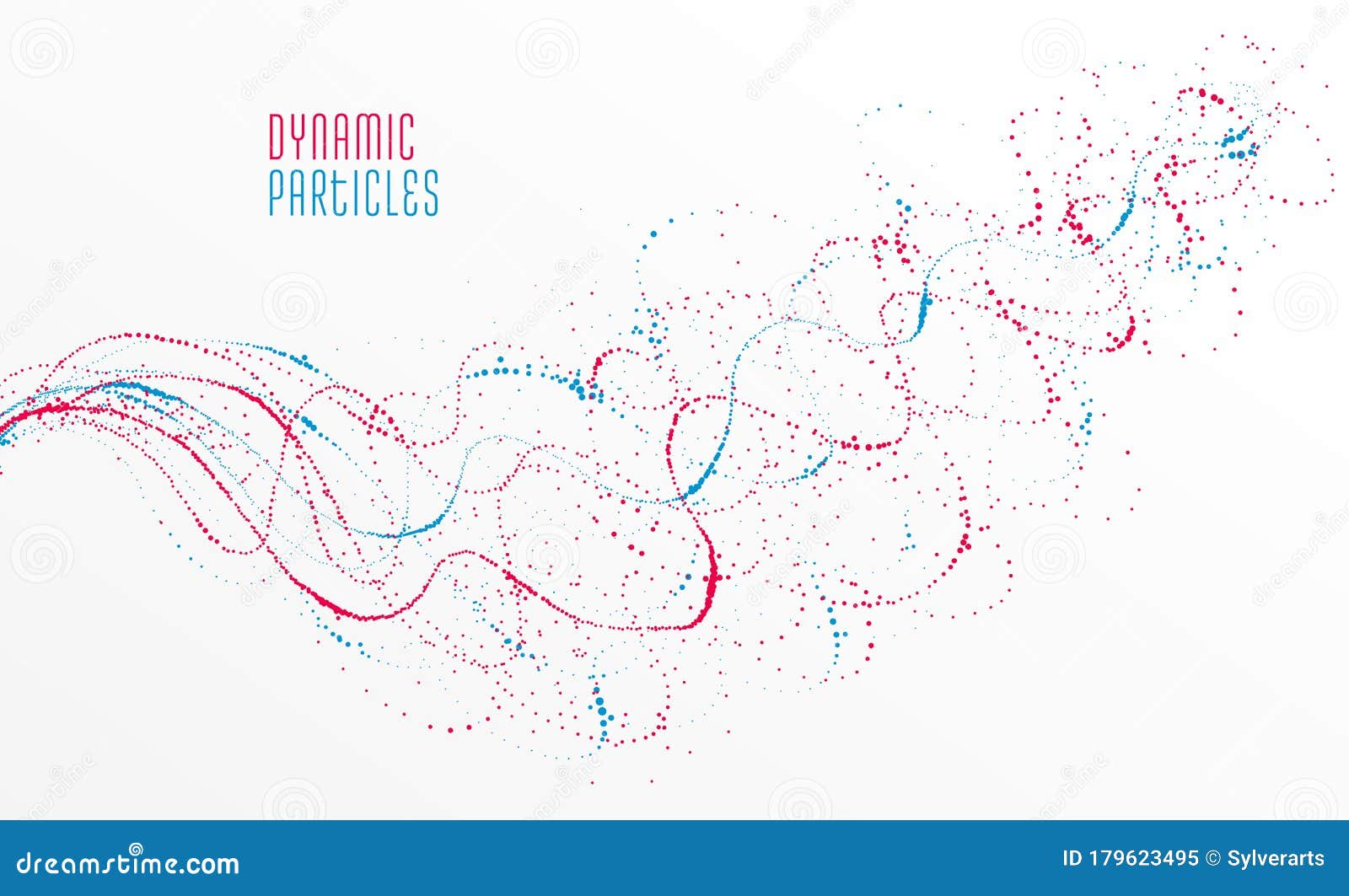 Particle Flow Array Colorful Vector Abstract Background Life Forms Bio