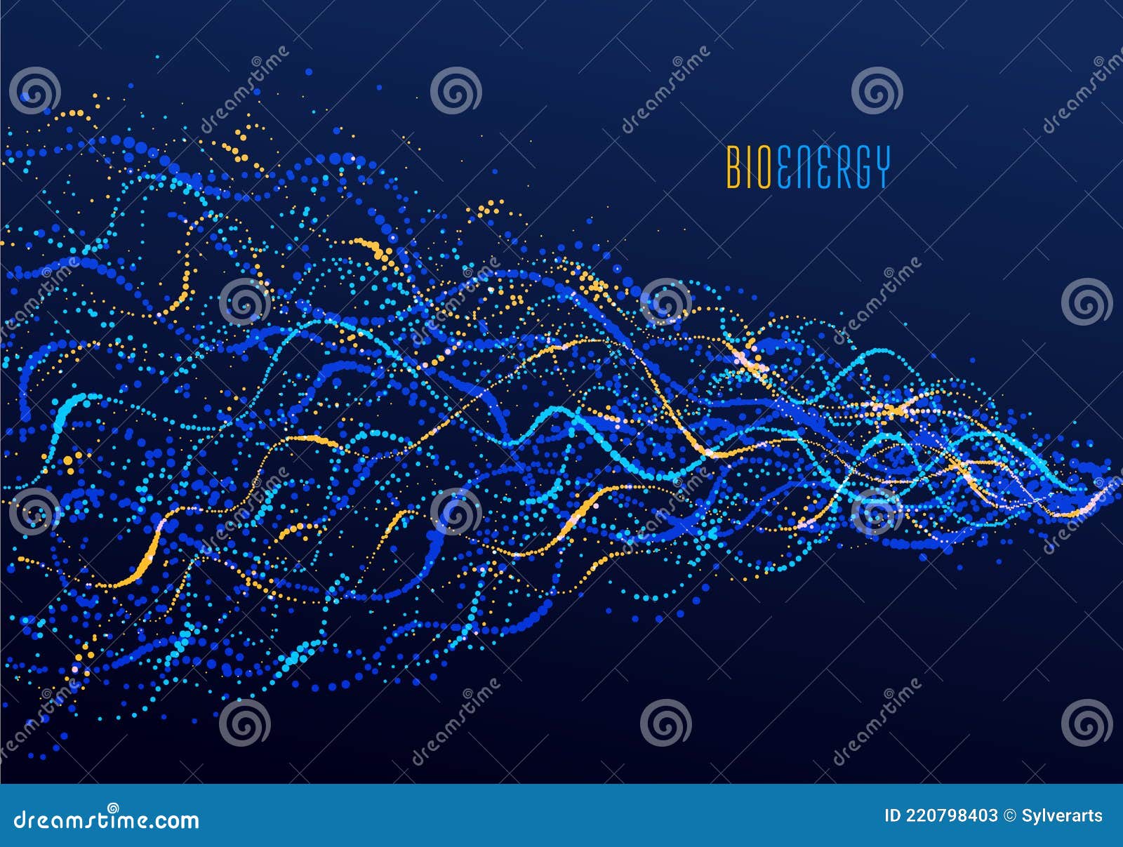 Particle Flow Array Colorful Vector Abstract Background, Life Forms Bio Theme Microscopic Design ...