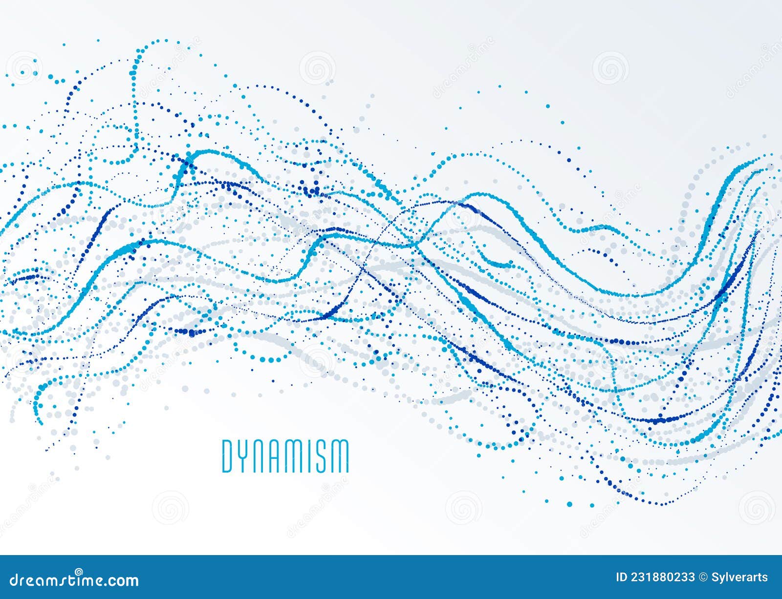 Particle Flow Array Colorful Vector Abstract Background, Life Forms Bio ...