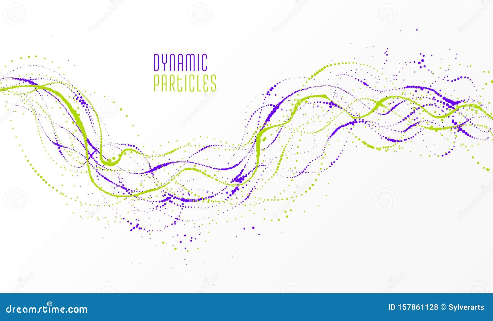 Particle Flow Array Colorful Vector Abstract Background Life Forms Bio
