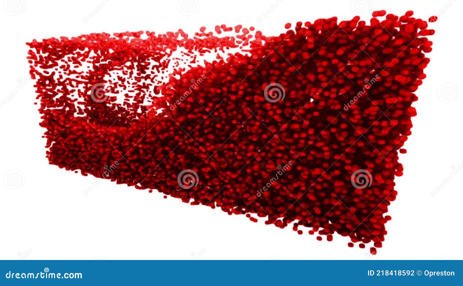 Particle Flow. Fluid Collision. Particle-based 3D Fluid Simulation. 3D ...
