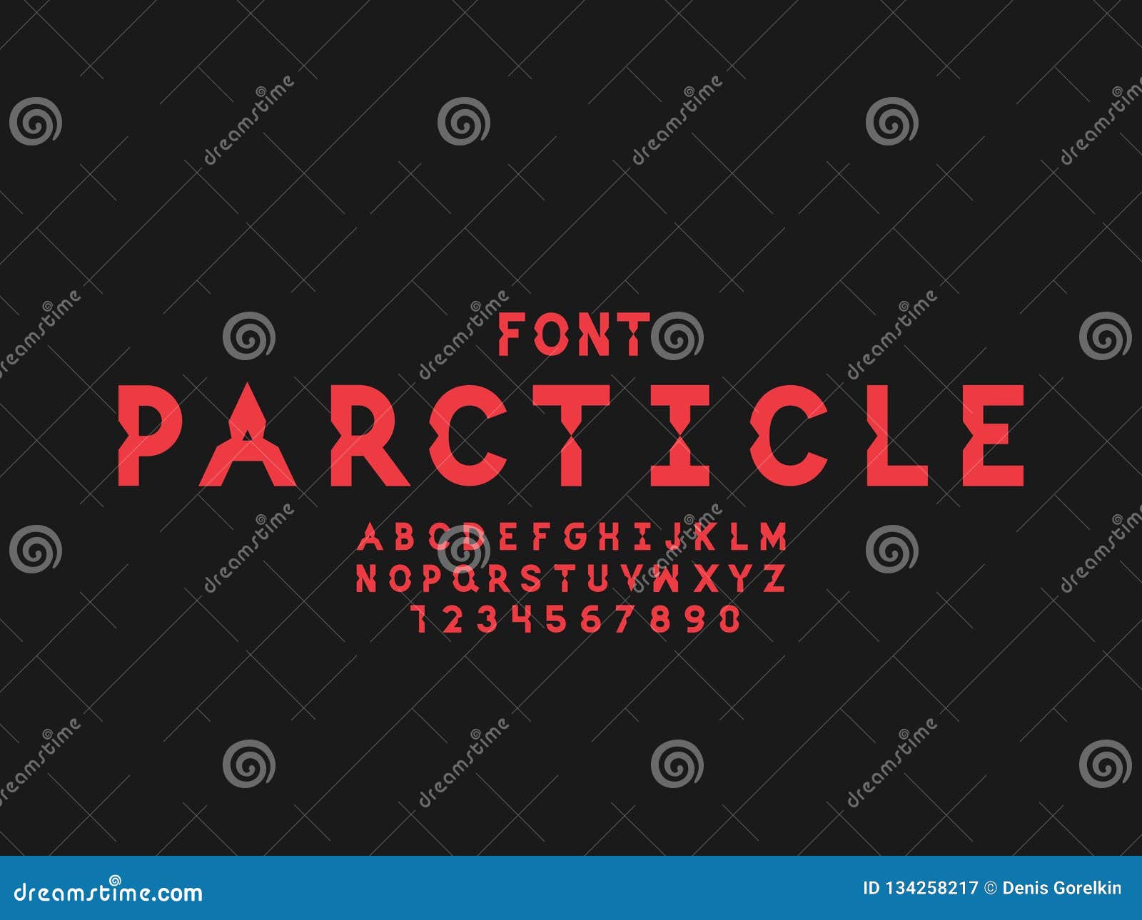 Particle Font. Vector Alphabet Stock Vector - Illustration of ...