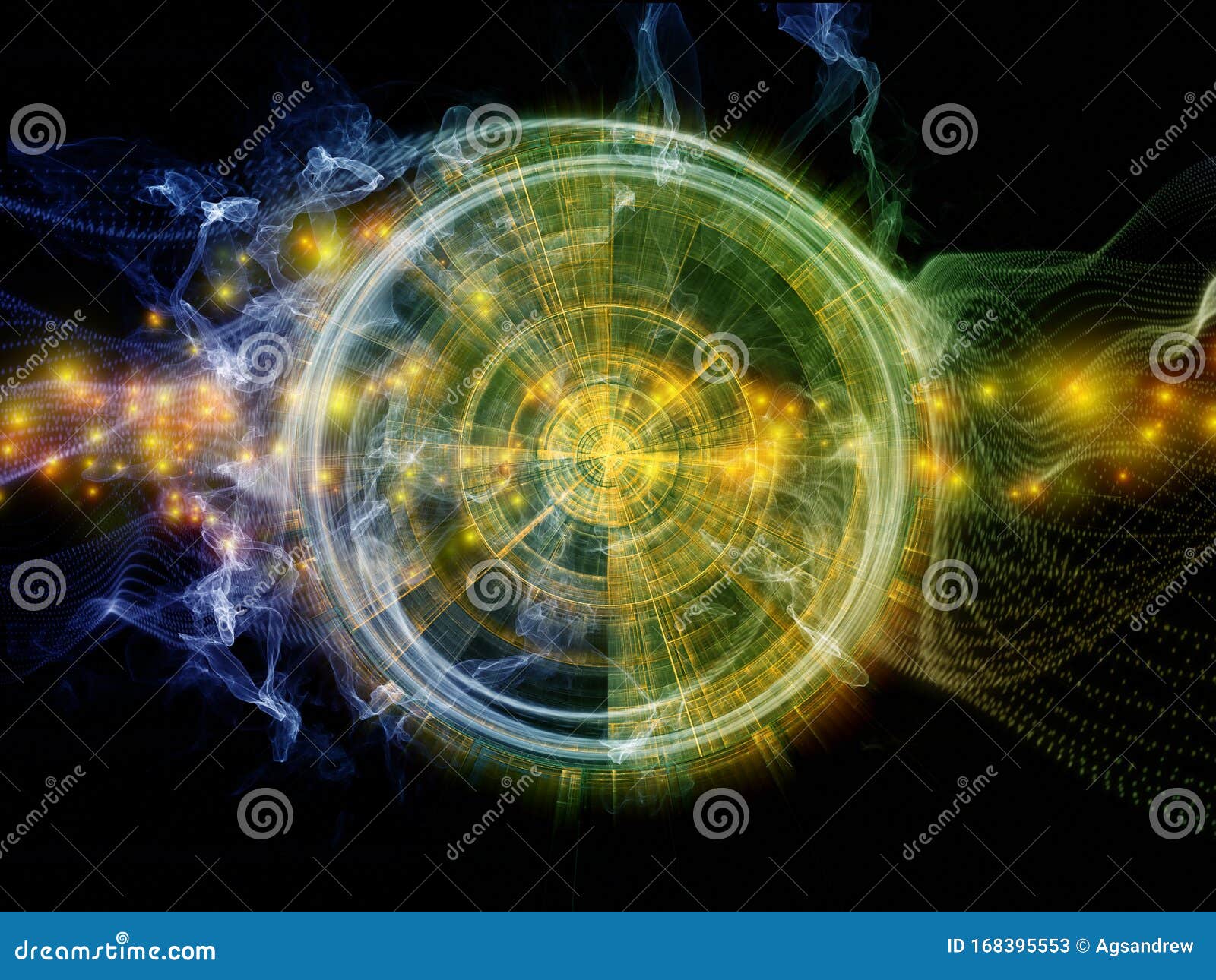 Field Generator stock illustration. Illustration of light - 168395553