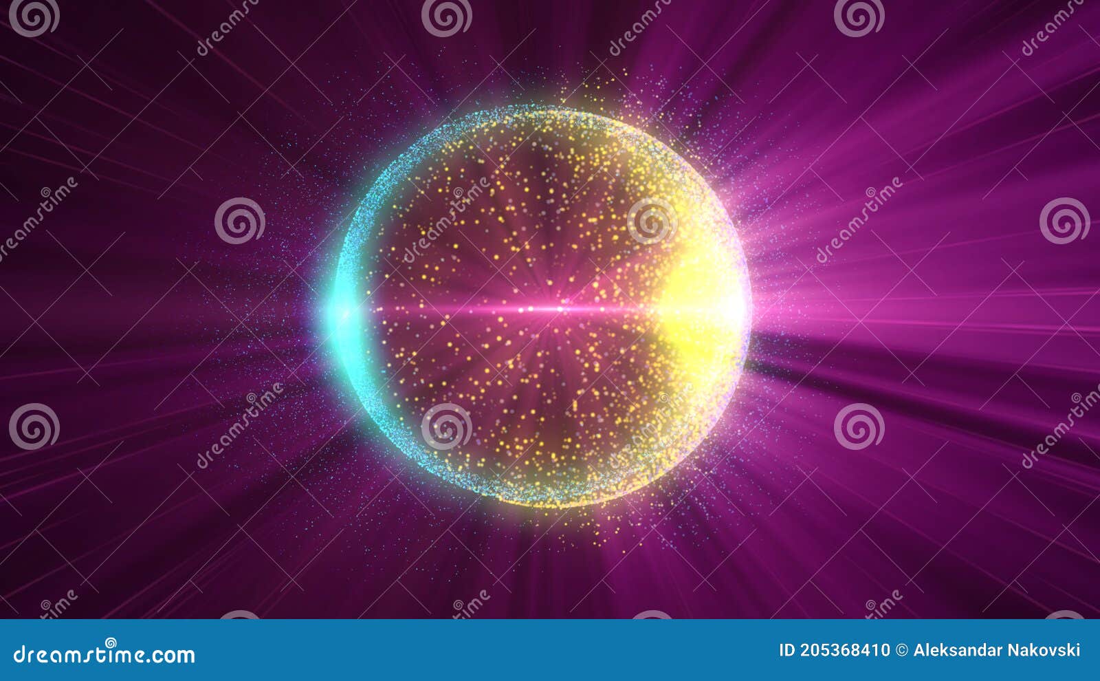 Particle Geometry Planet, Abstract Particles Background, 3D Rendering ...