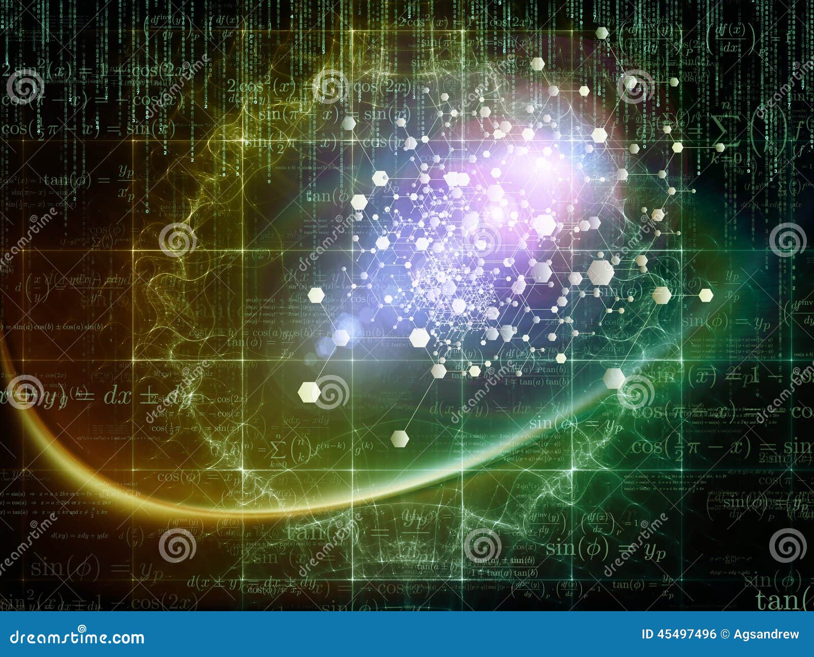 Particle Glow stock illustration. Illustration of crystal - 45497496