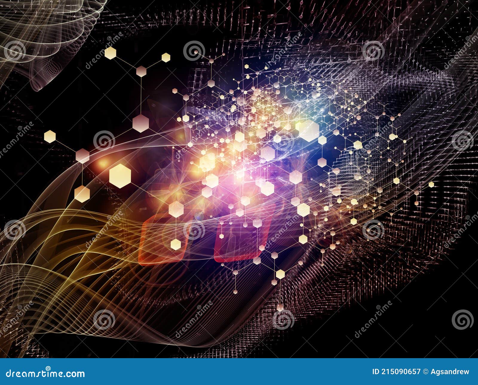 Particle Grid stock illustration. Illustration of illuminate - 215090657