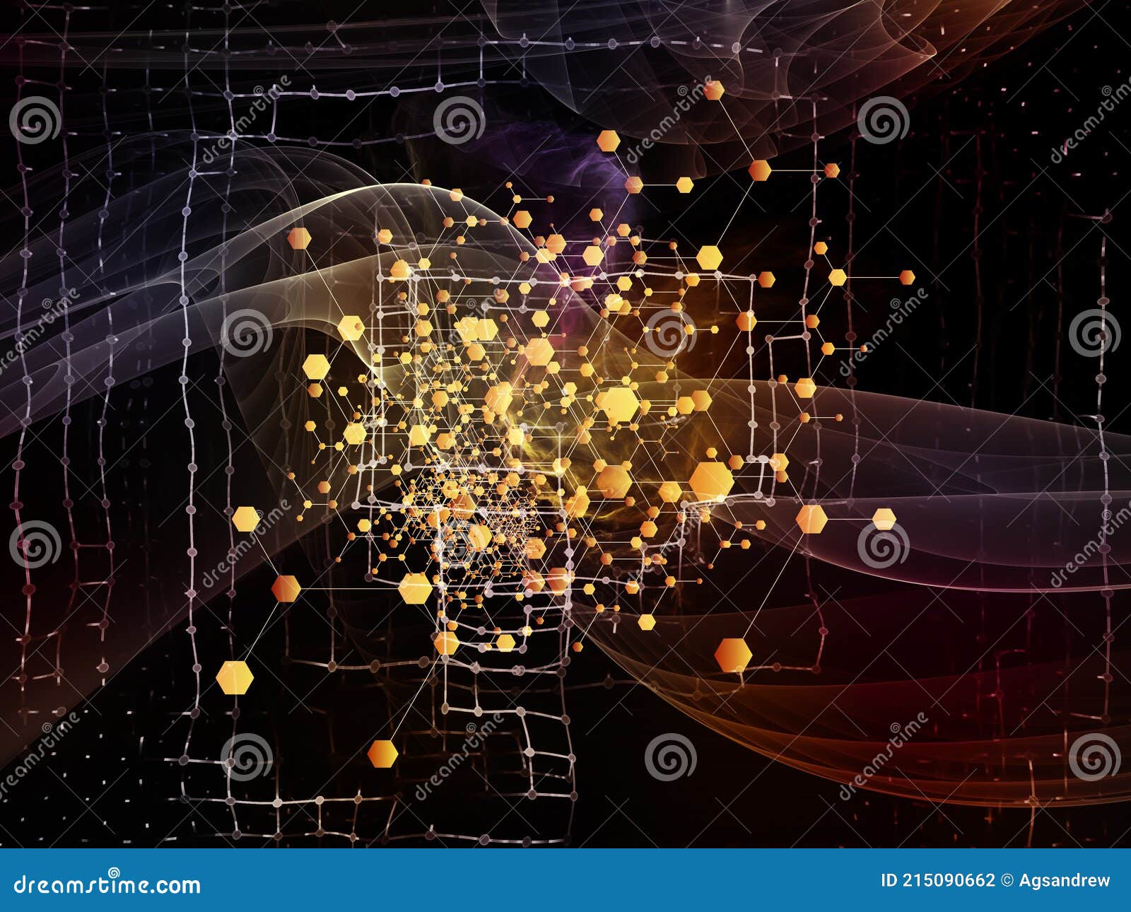 Particle Grid stock illustration. Illustration of radiance - 215090662