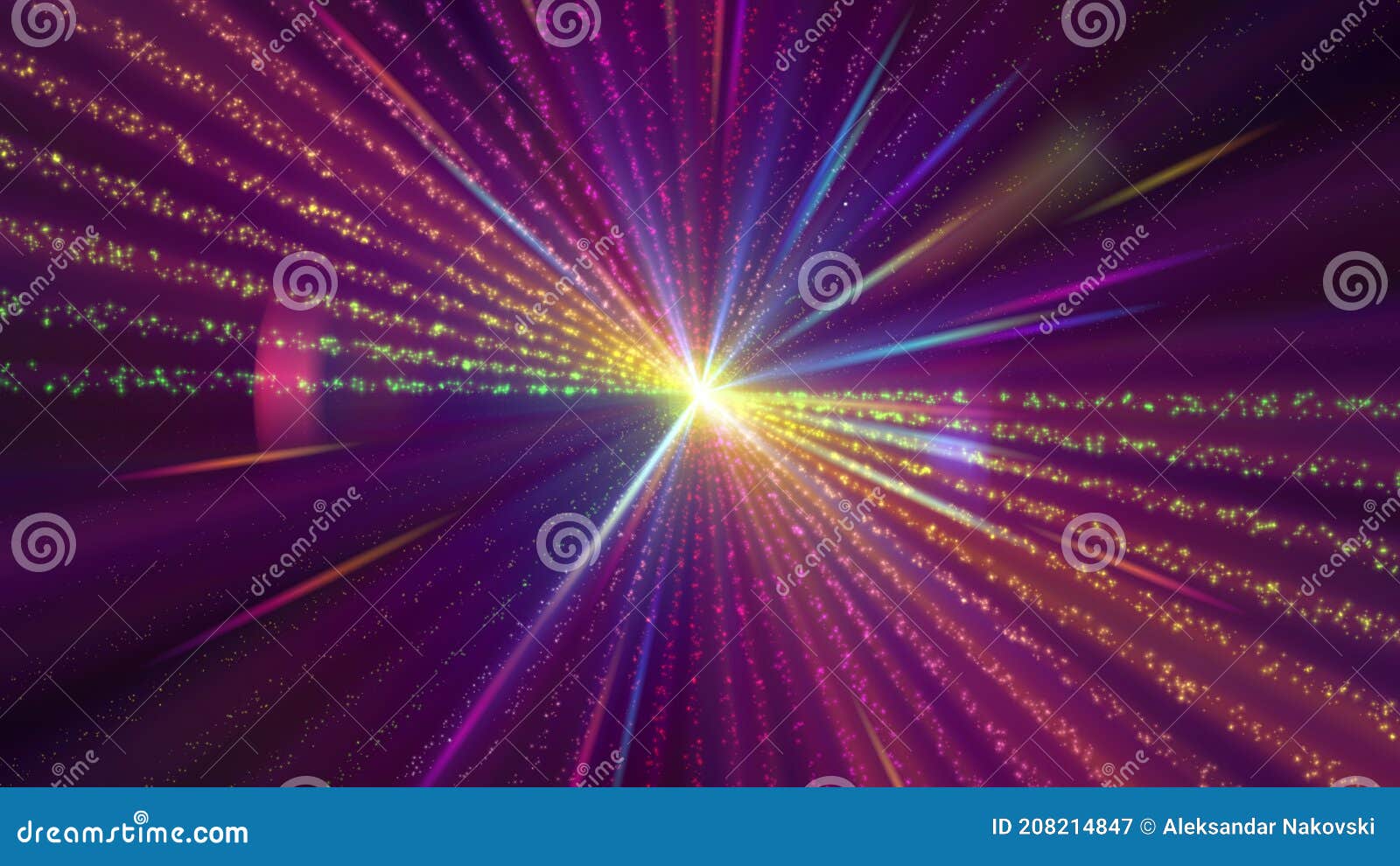 Particle Laser Light Color Ray Illustration Stock Illustration ...
