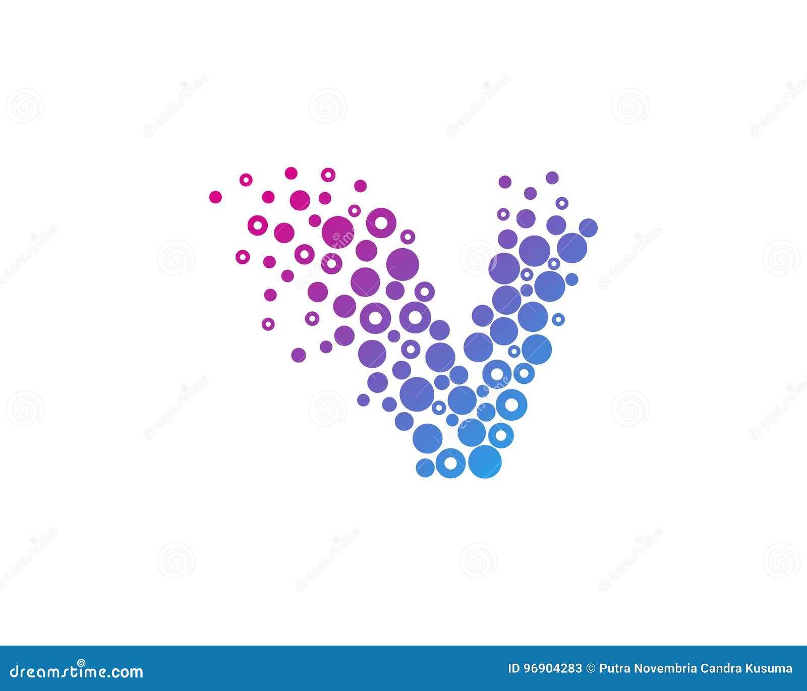 Particle Letter Icon Logo Design Element Stock Vector - Illustration of ...