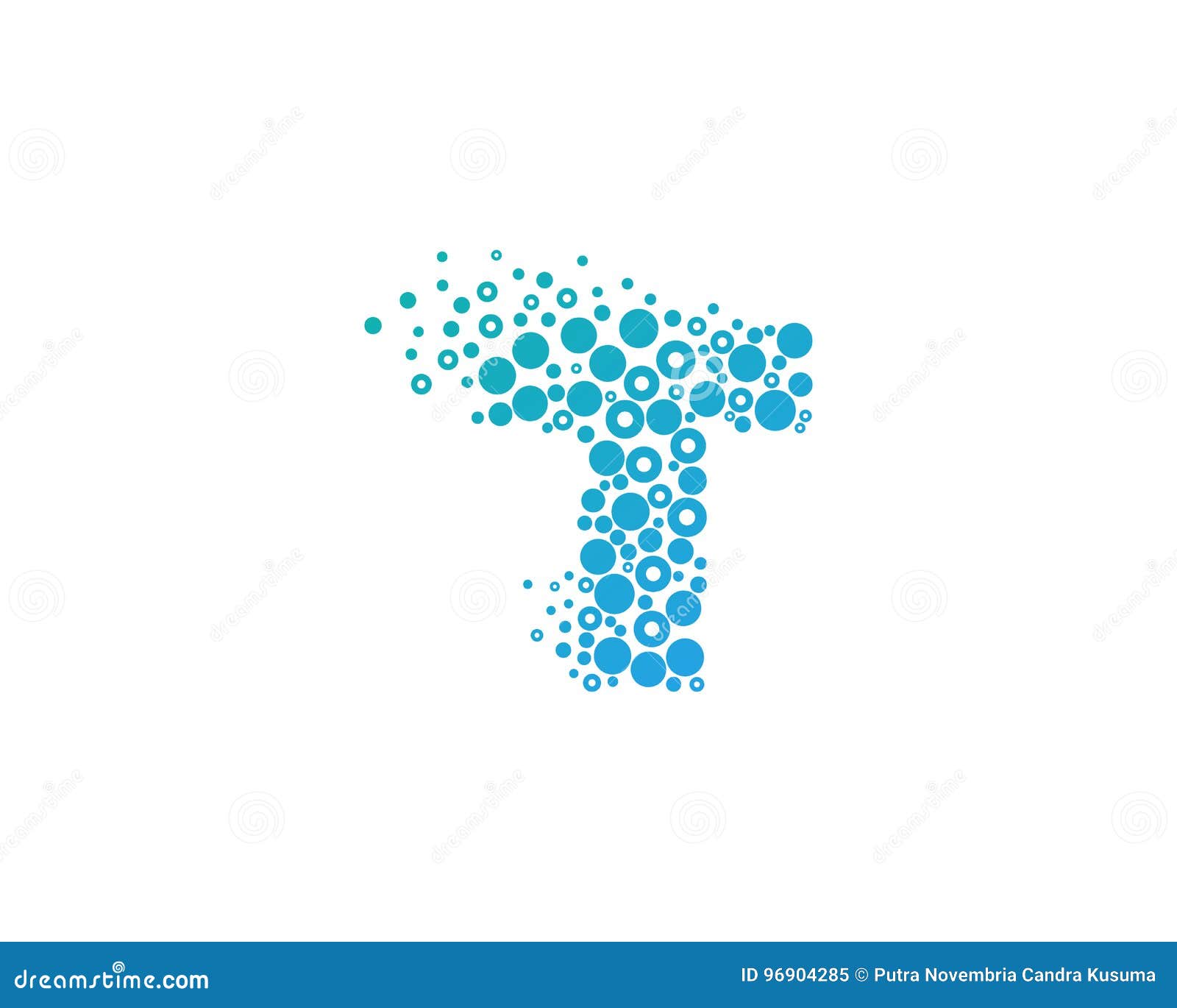 Particle Letter Icon Logo Design Element Stock Vector - Illustration of ...