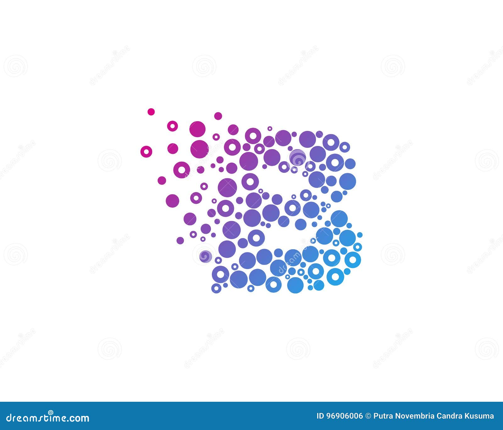 Particle Letter Icon Logo Design Element Stock Vector - Illustration of ...
