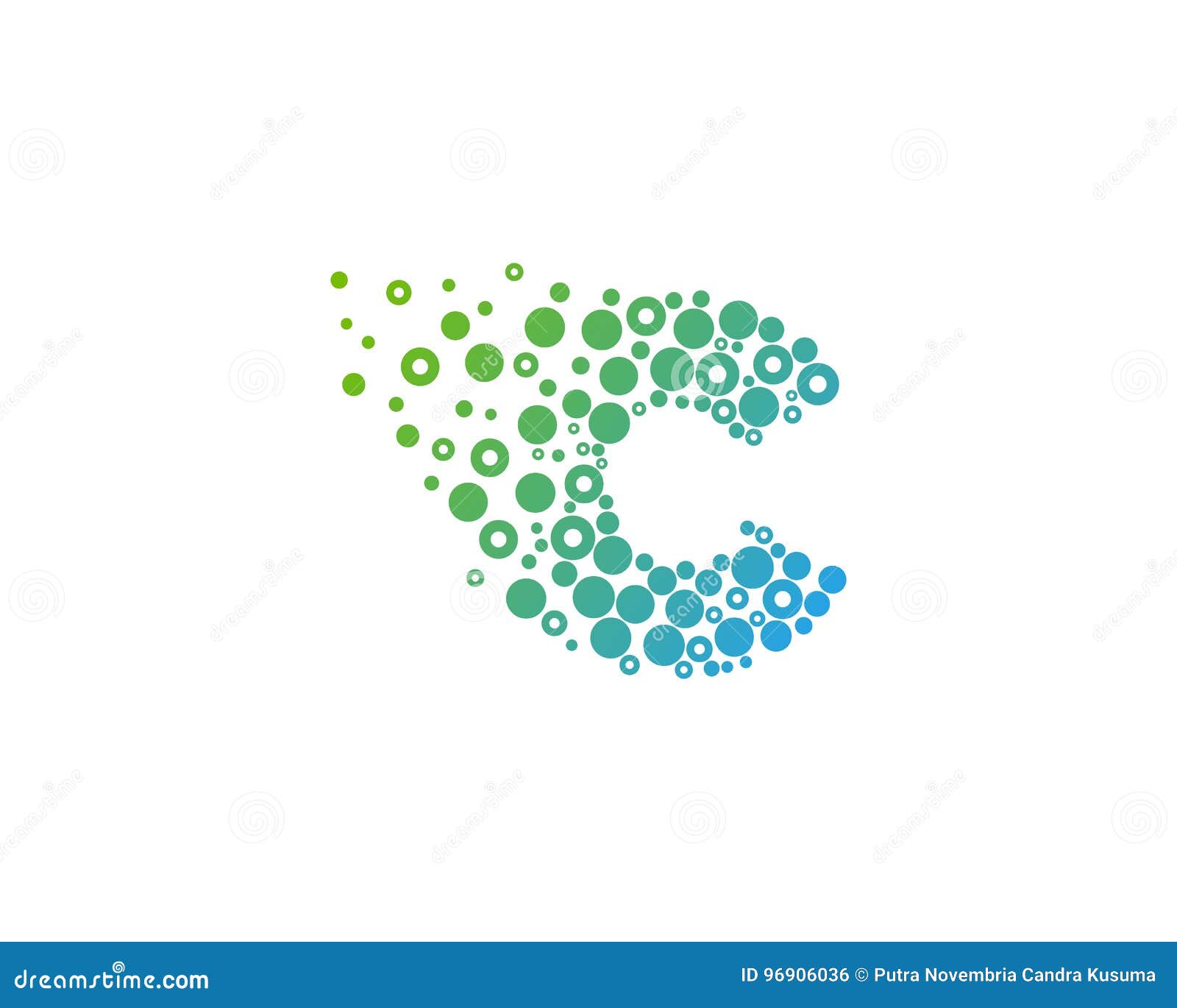 Particle Letter Icon Logo Design Element Stock Vector - Illustration of ...