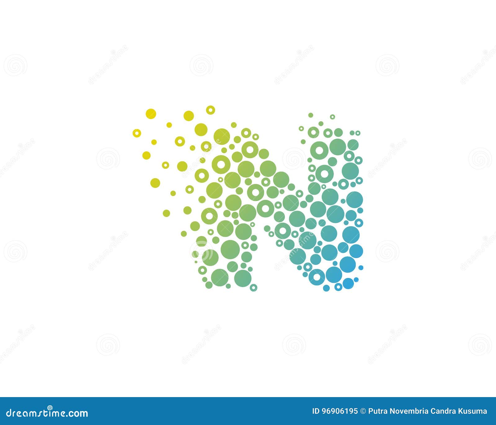 Particle Letter Icon Logo Design Element Stock Vector - Illustration of ...