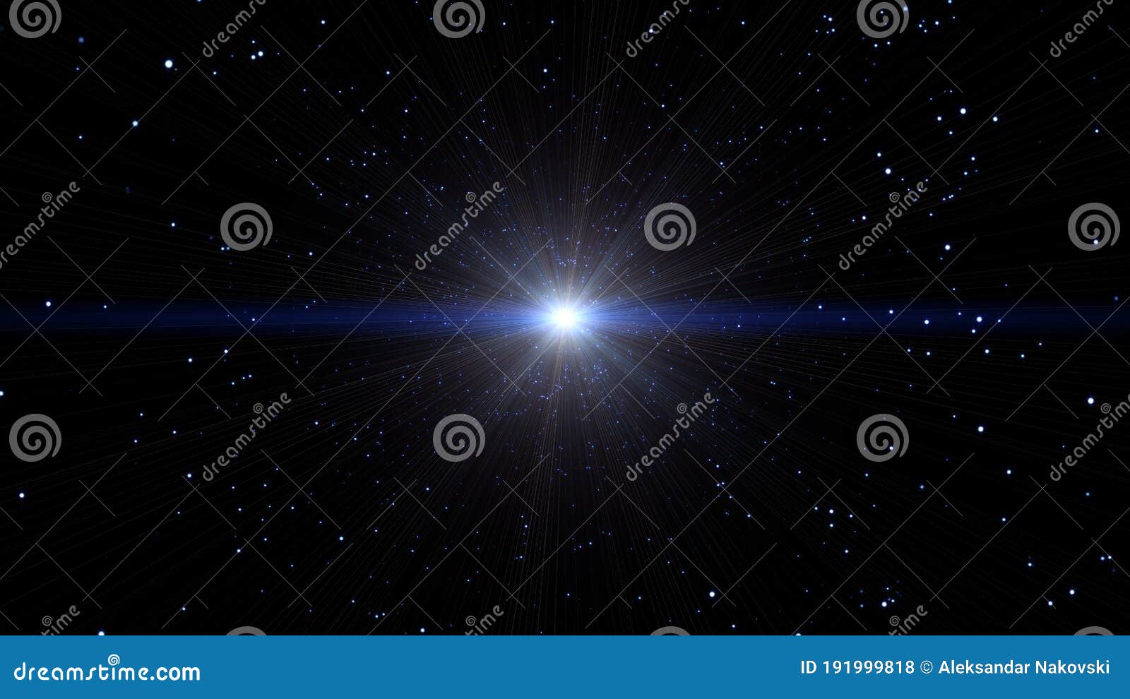 Particle Light Explosion in Space Stock Illustration - Illustration of ...