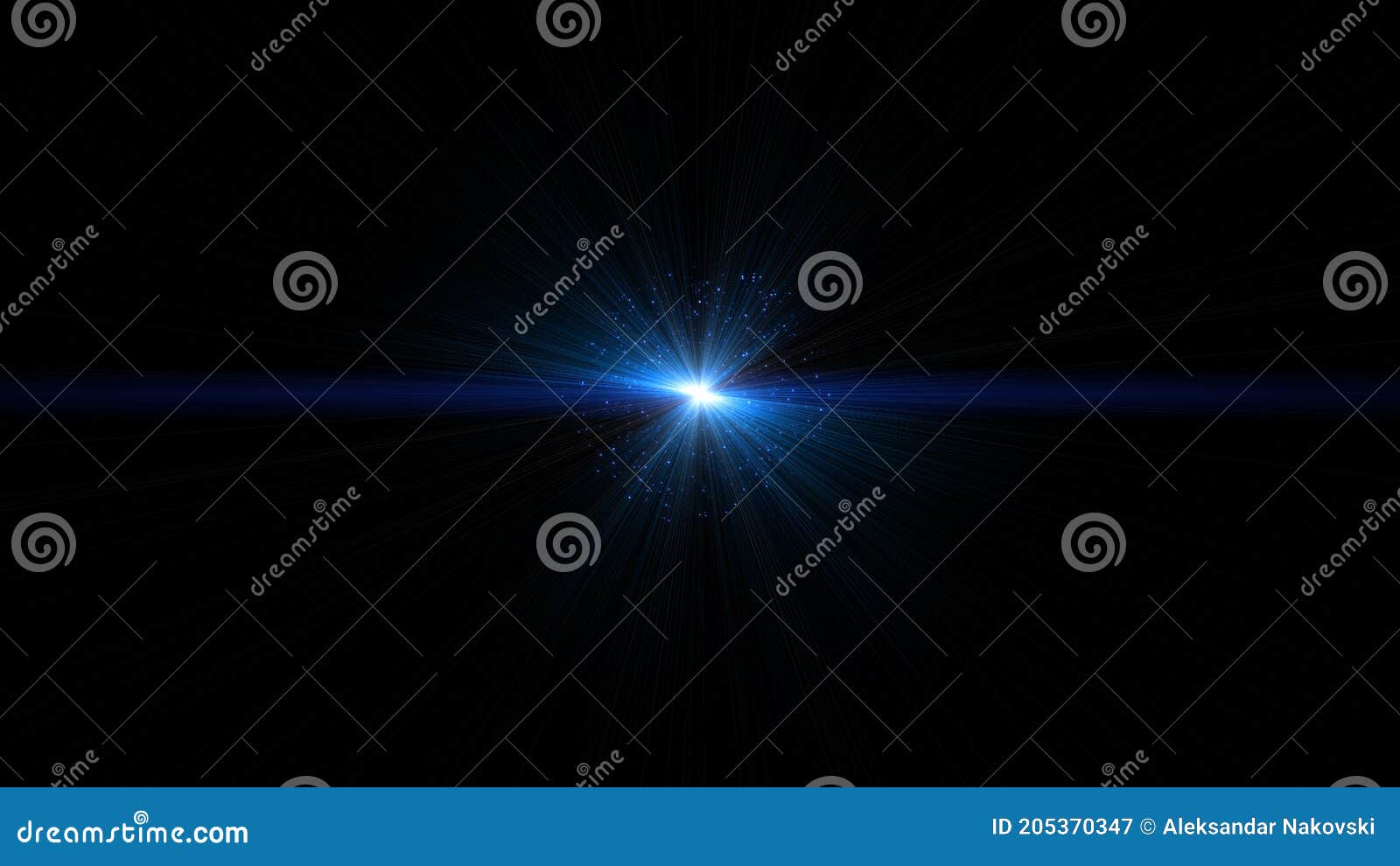 Particle Light Explosion in Space Stock Illustration - Illustration of ...