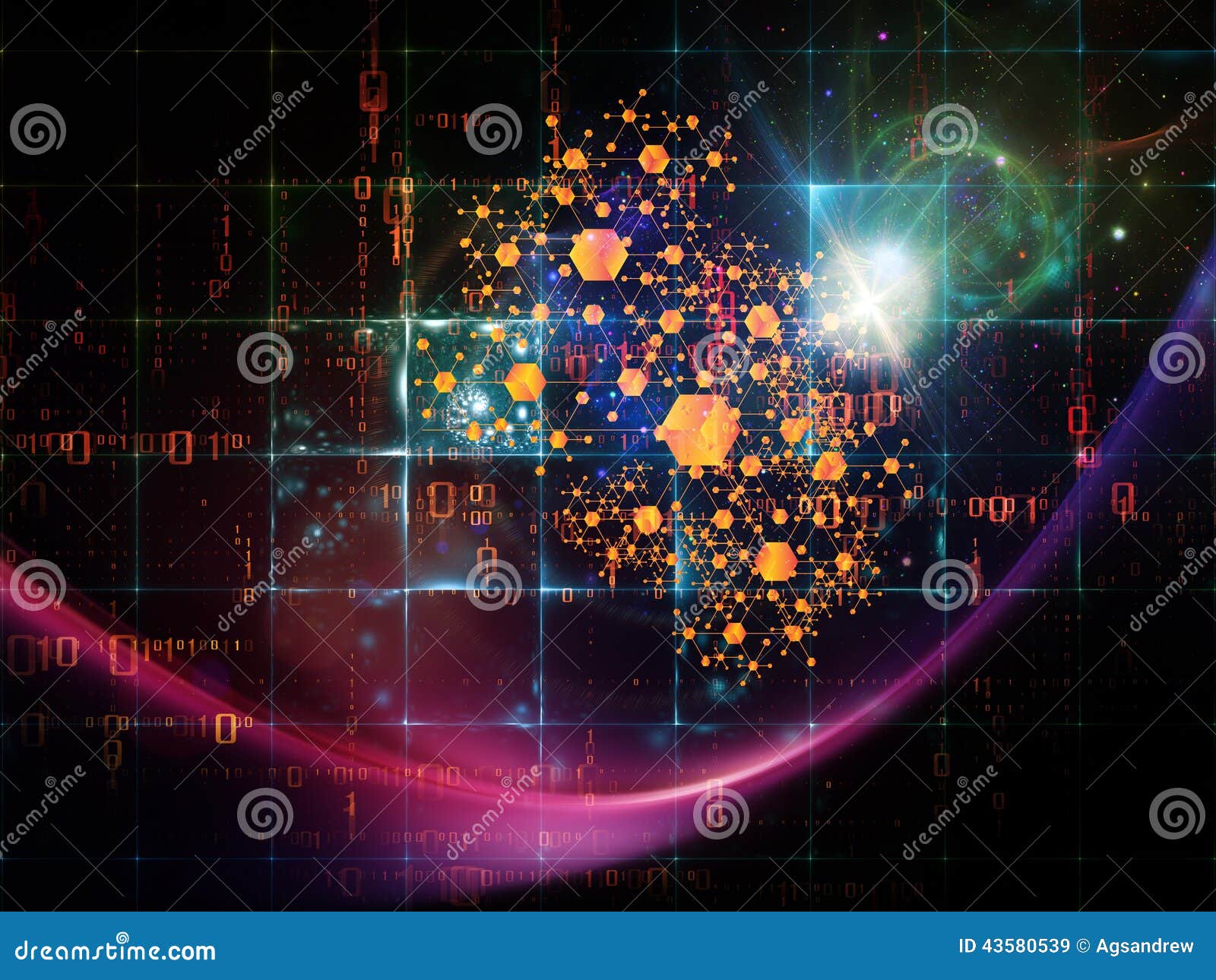 Particle Technologies stock illustration. Illustration of arrangement ...