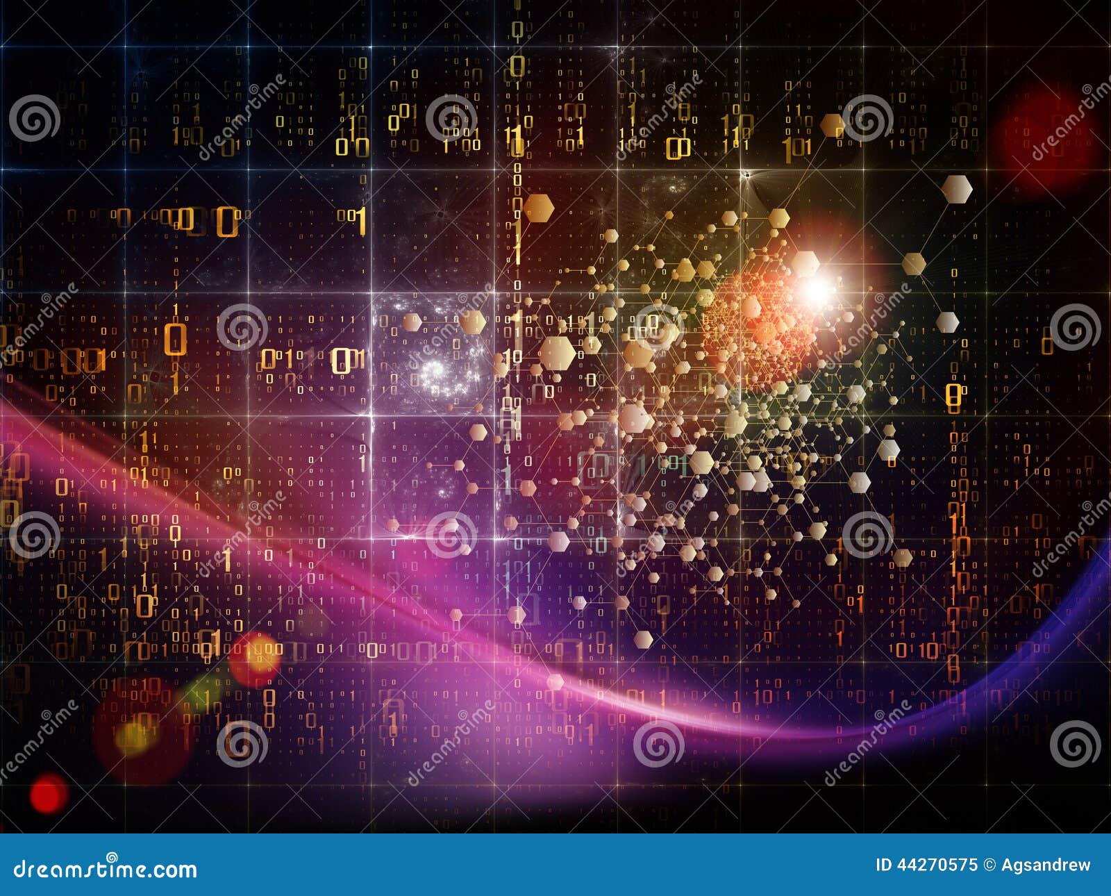 Particle Technologies stock illustration. Illustration of arithmetic ...