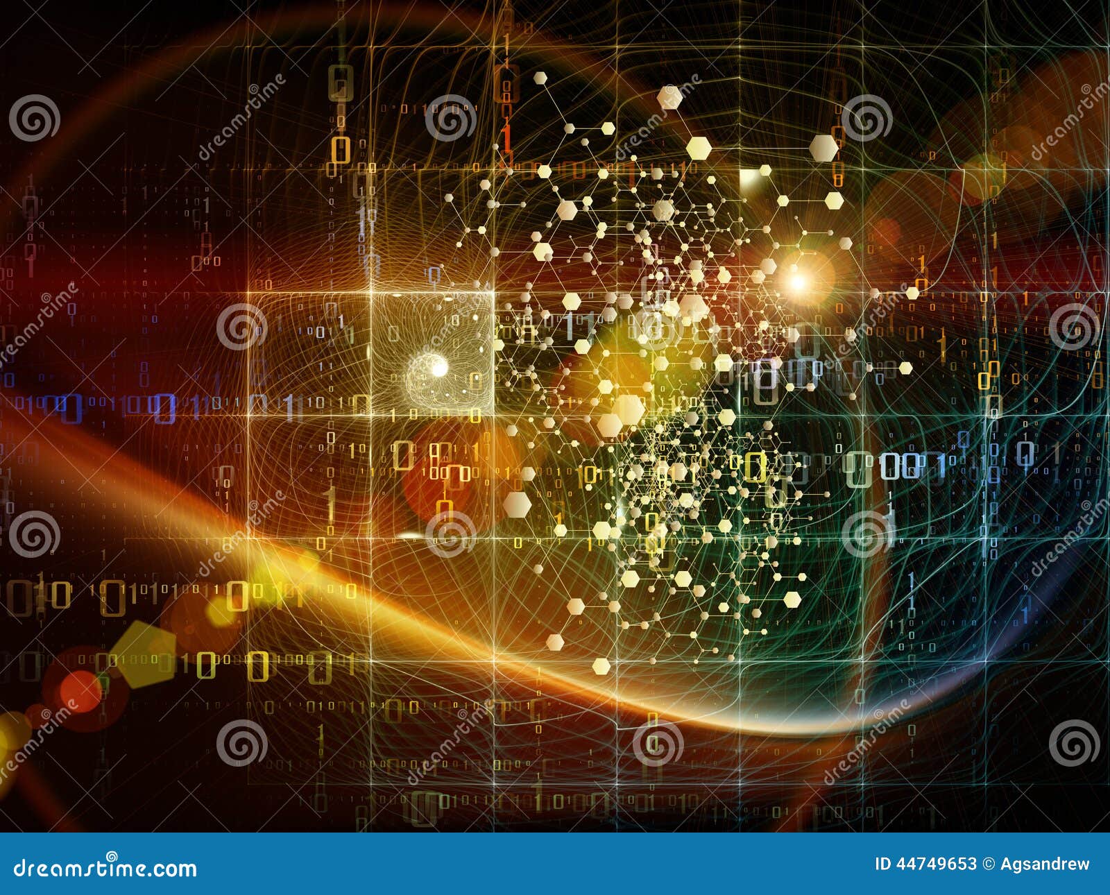 Particle Technologies stock illustration. Illustration of arrangement ...